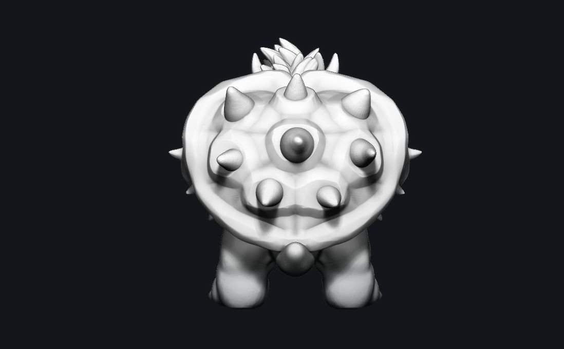 Bowser figurine 3D model 3D printable | CGTrader