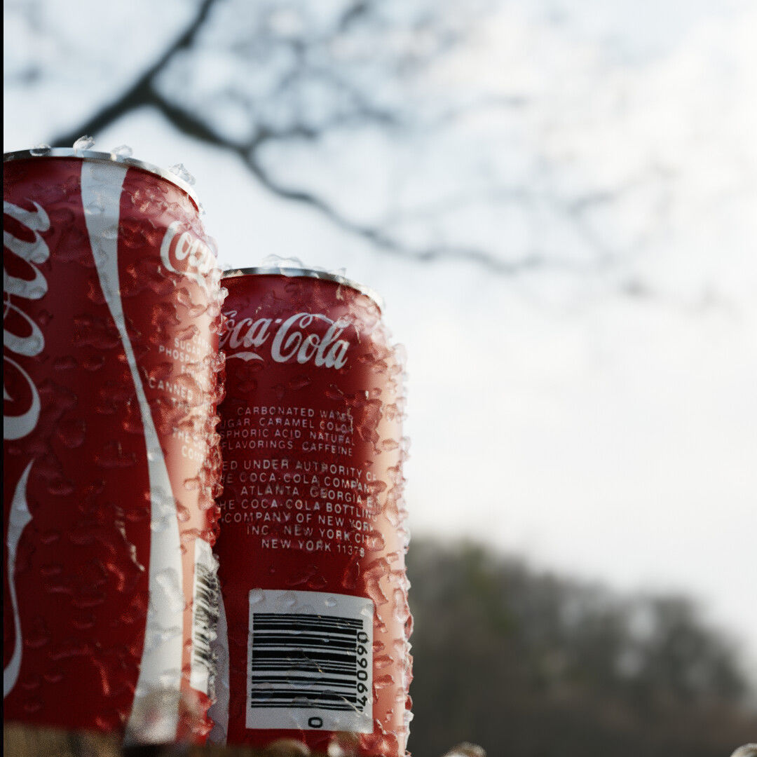 Coke Can Realistic With Droplets 3D model | CGTrader