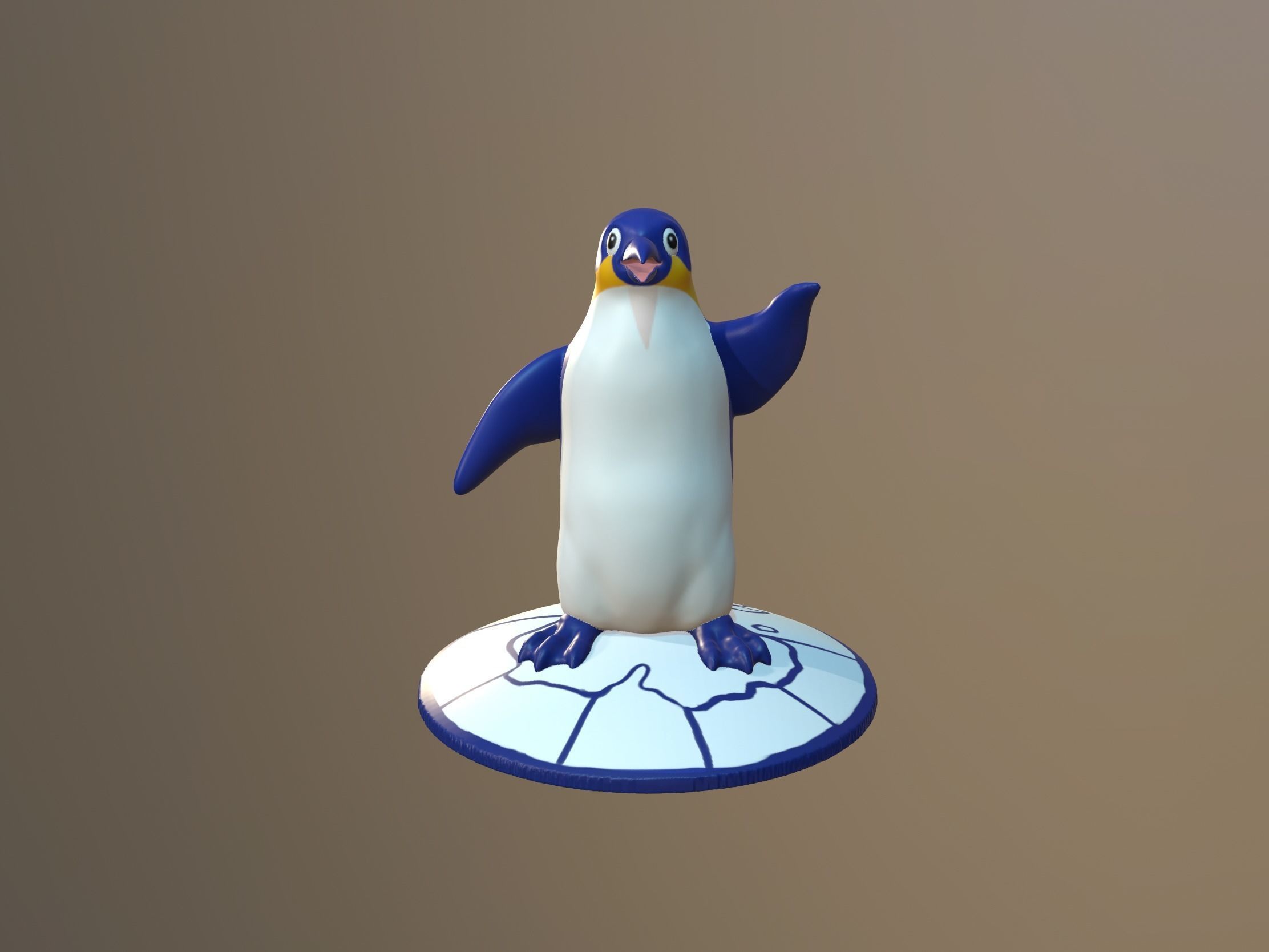 Penguin on a platform 3D Model 3D model | CGTrader
