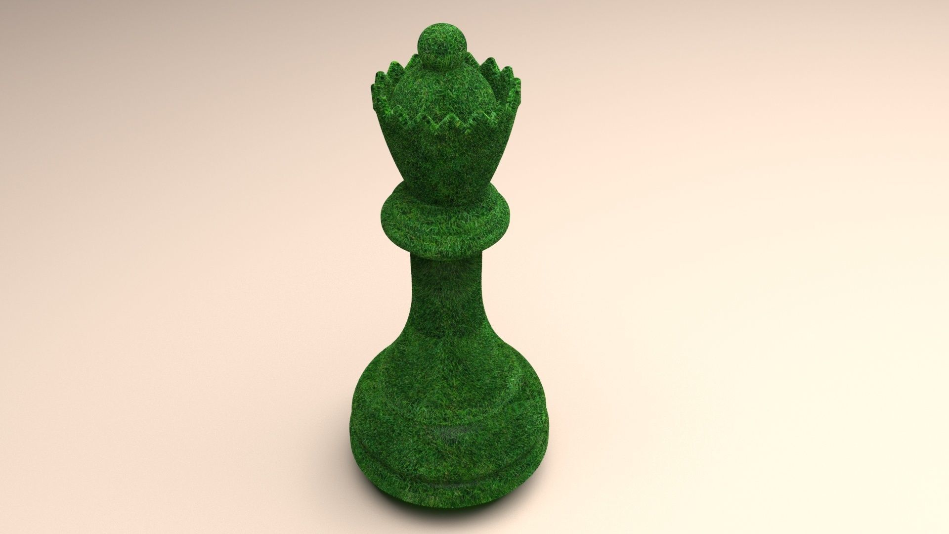Chess Queen Bush 3D model | CGTrader