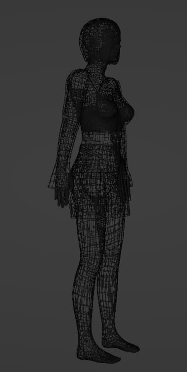 3D model e girl outfit 3 VR / AR / low-poly | CGTrader
