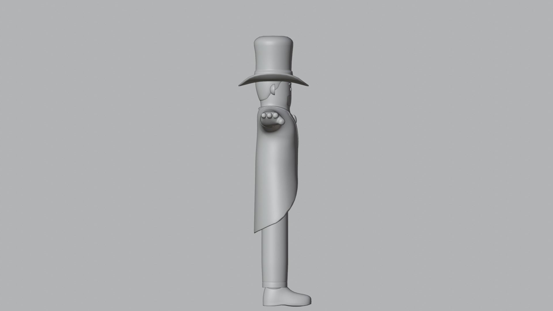 Minimal Magician Cartoon Character 3D model rigged | CGTrader