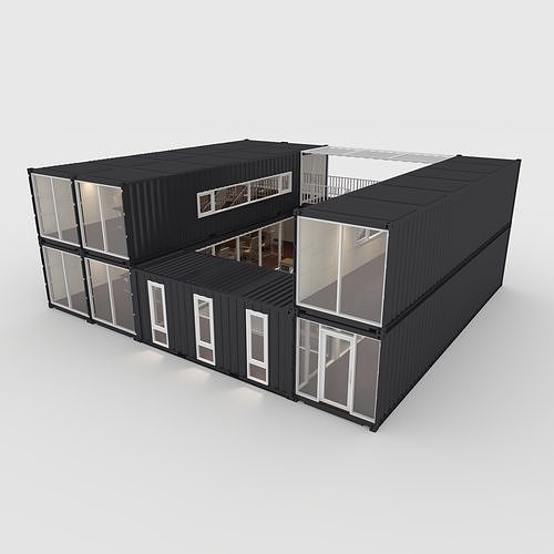 Container Office 1 3D model | CGTrader