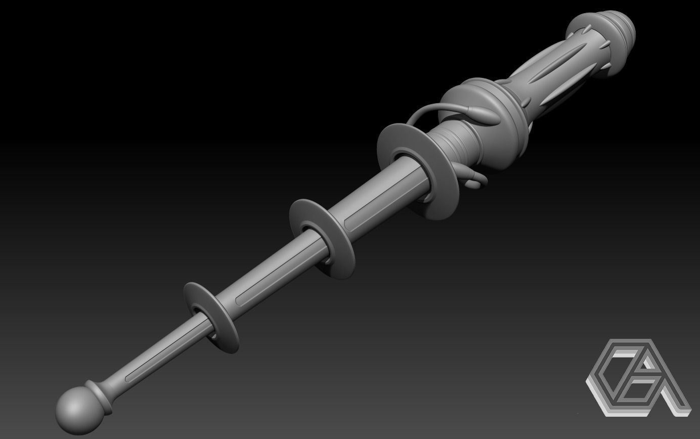Valorant Gravitational Uranium Neuroblaster Baton 3D model 3D printable ...