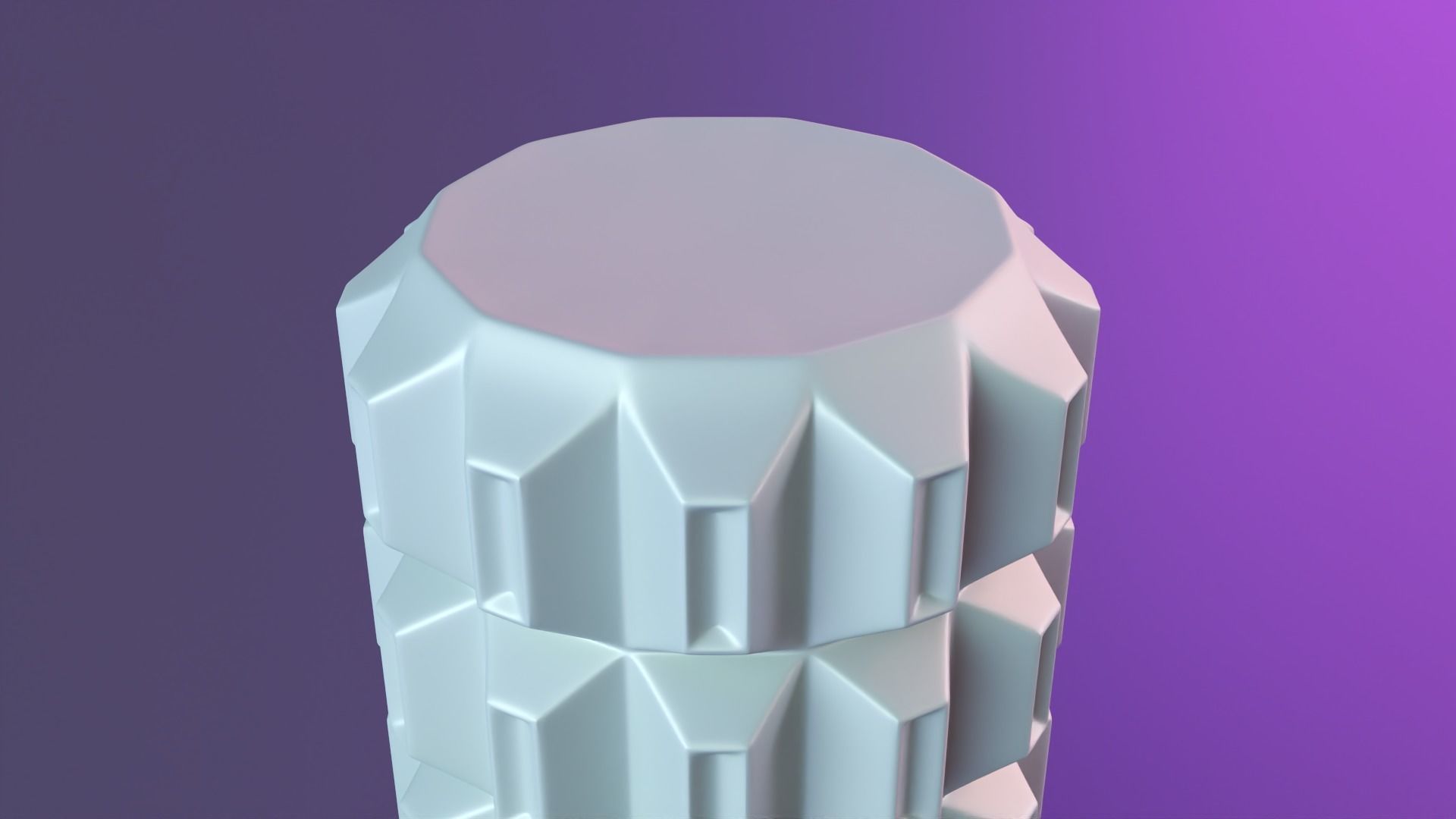 Patterned cylindrical candle 3D model 3D printable | CGTrader