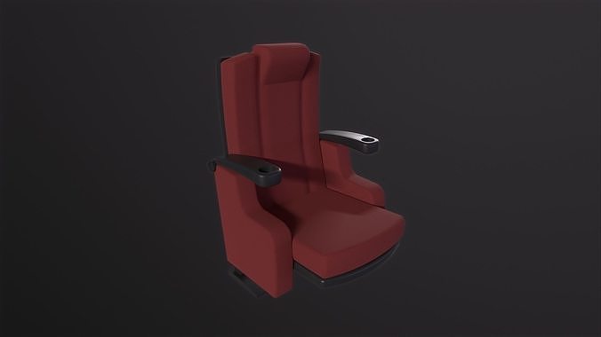 3D model Cinema Chairs 3D Model VR / AR / low-poly | CGTrader