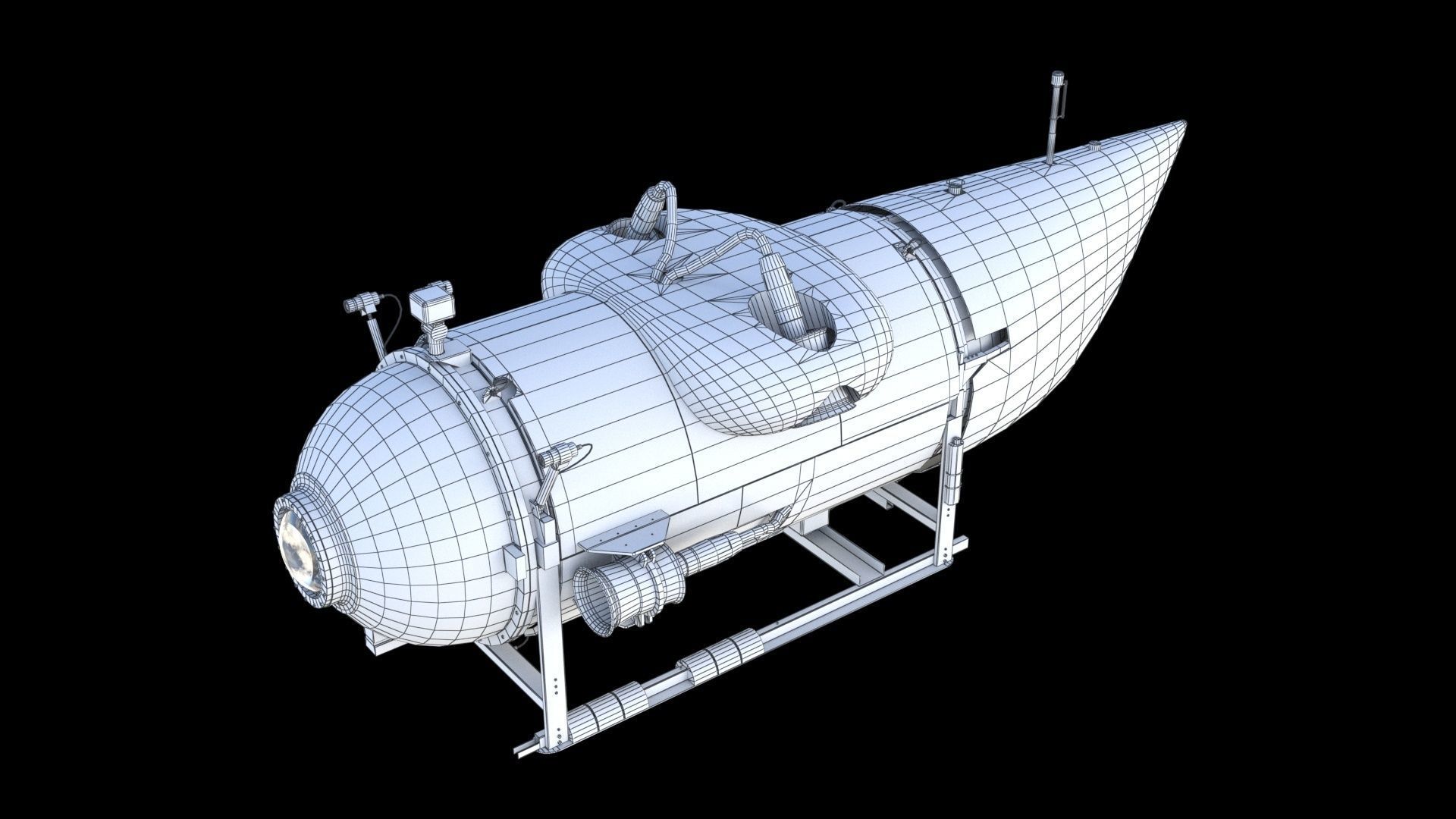 OceanGate Titan submarine 3D model | CGTrader