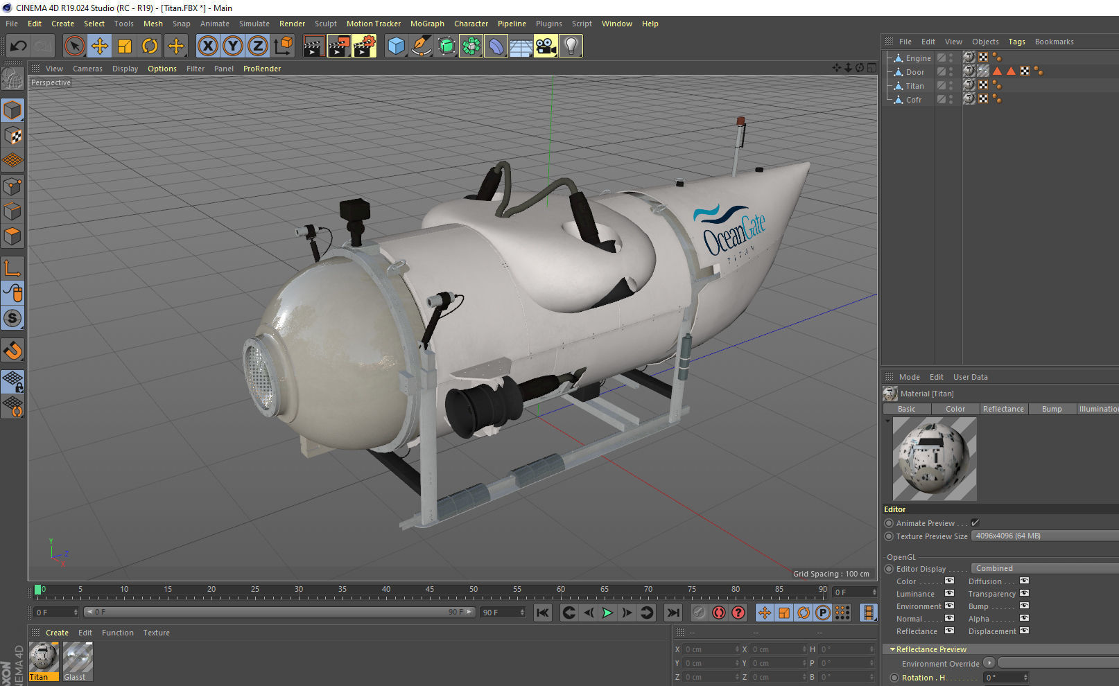 OceanGate Titan submarine 3D model | CGTrader