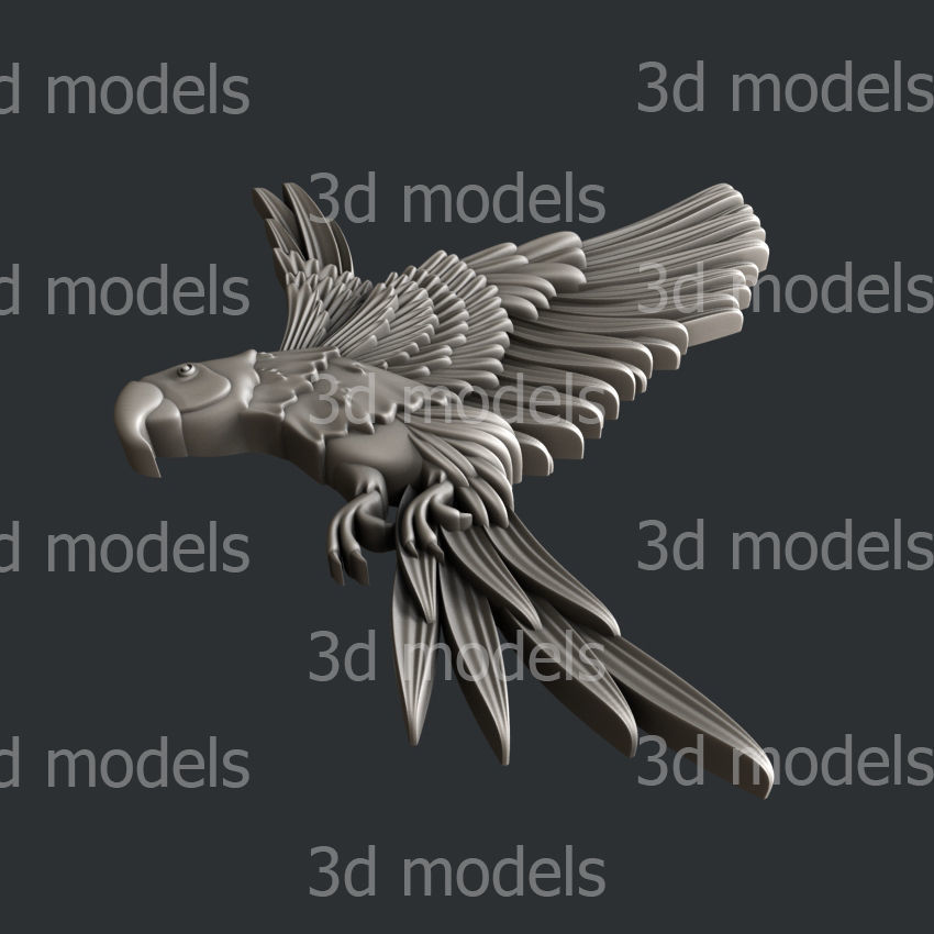 3d STL models for CNC or 3d printer Parrot P439 3D model | CGTrader