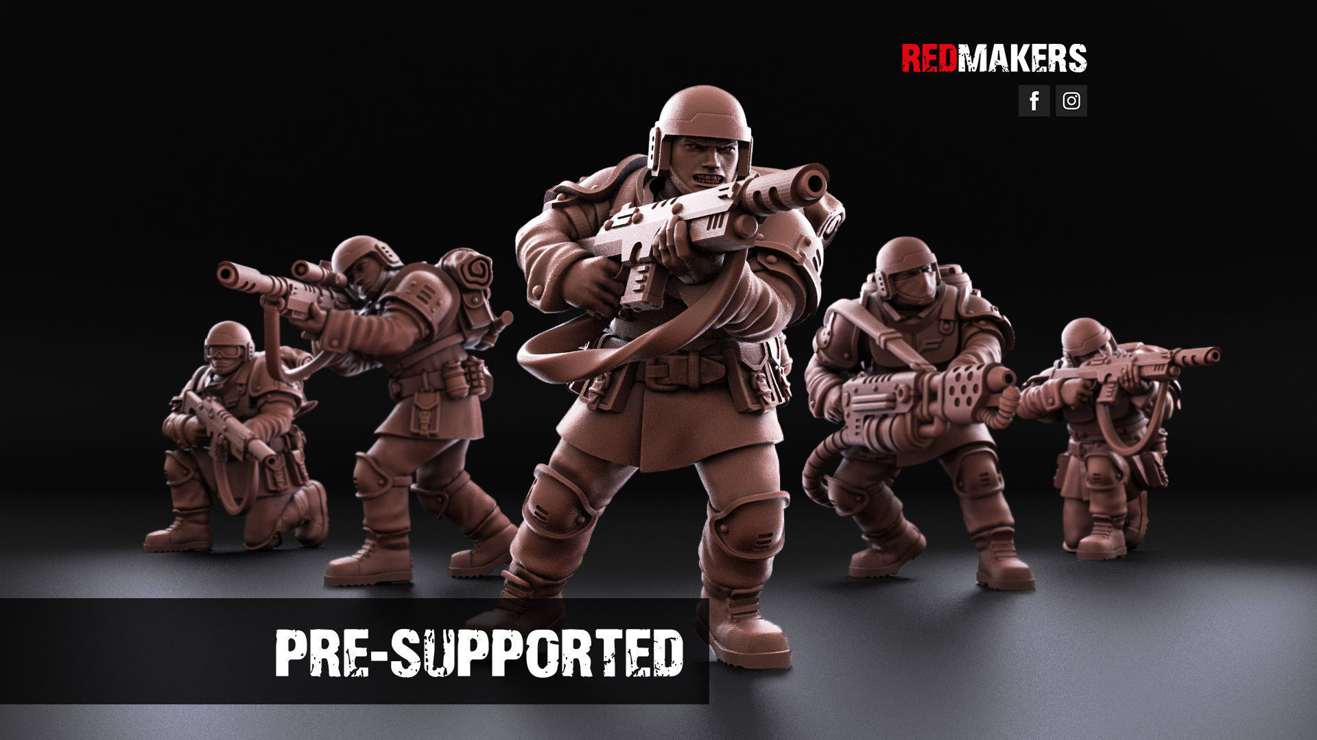 Shock Troops - Squad of the Imperial Force 3D model 3D printable | CGTrader