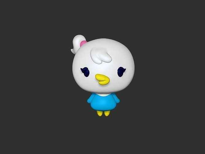 Chibi Character 002-Becky 3D model 3D printable | CGTrader