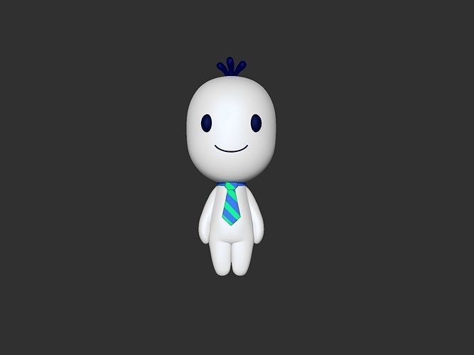 Chibi Character 003-Bud 3D model 3D printable | CGTrader