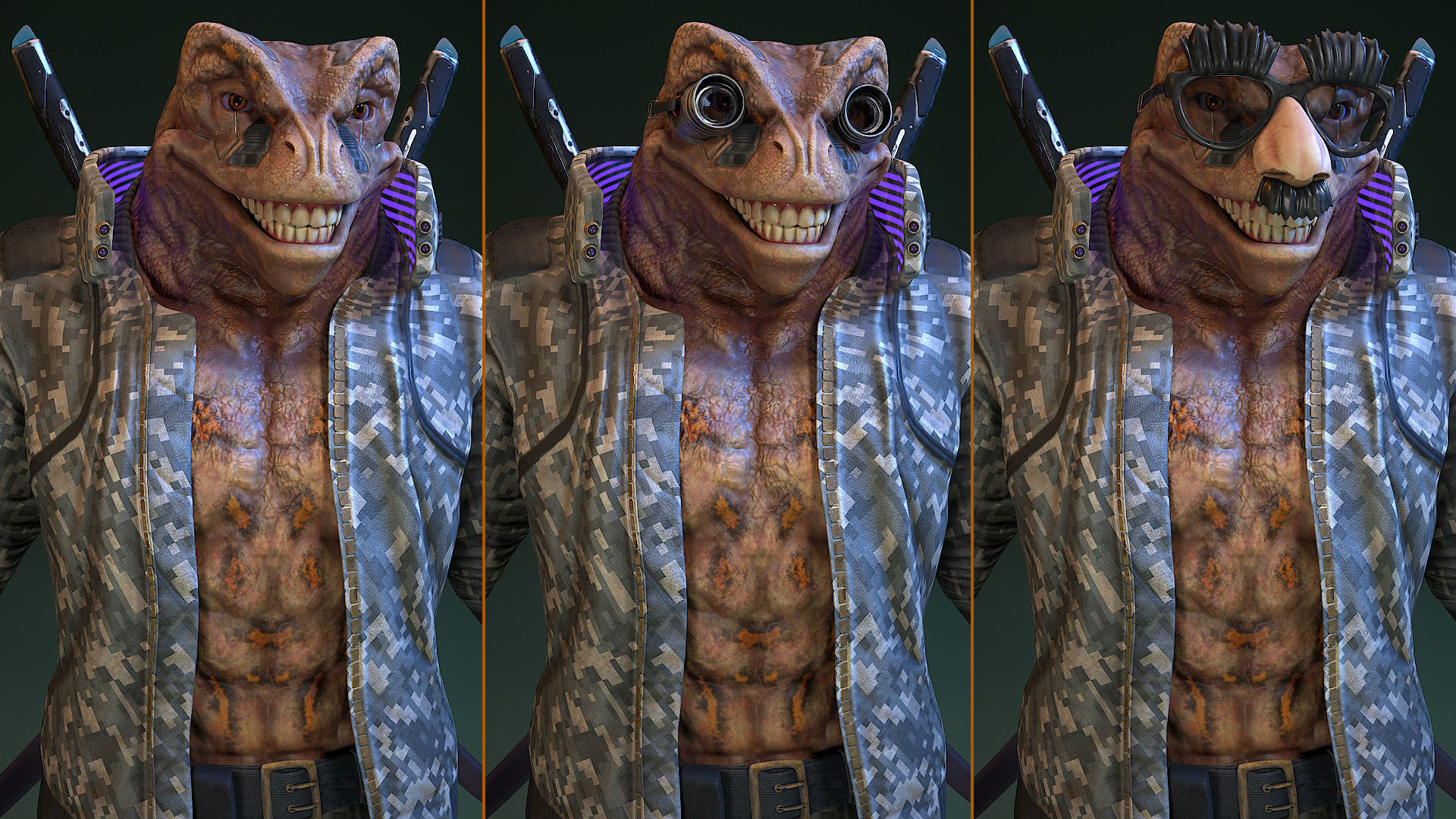 3D model Cyberpunk Frog VR / AR / low-poly | CGTrader