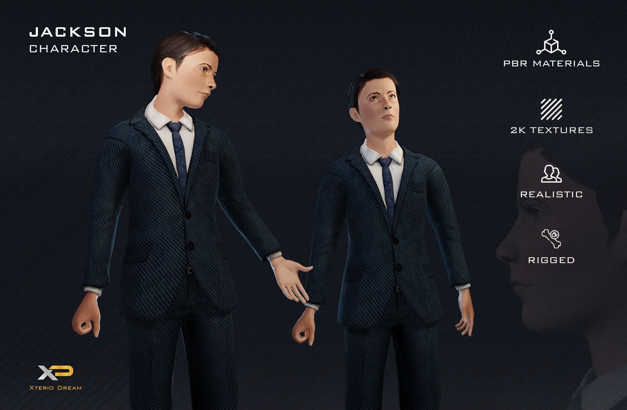 Character - Jackson 3D model rigged | CGTrader