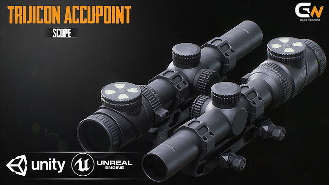 3D model Trijicon AccuPoint VR / AR / low-poly | CGTrader