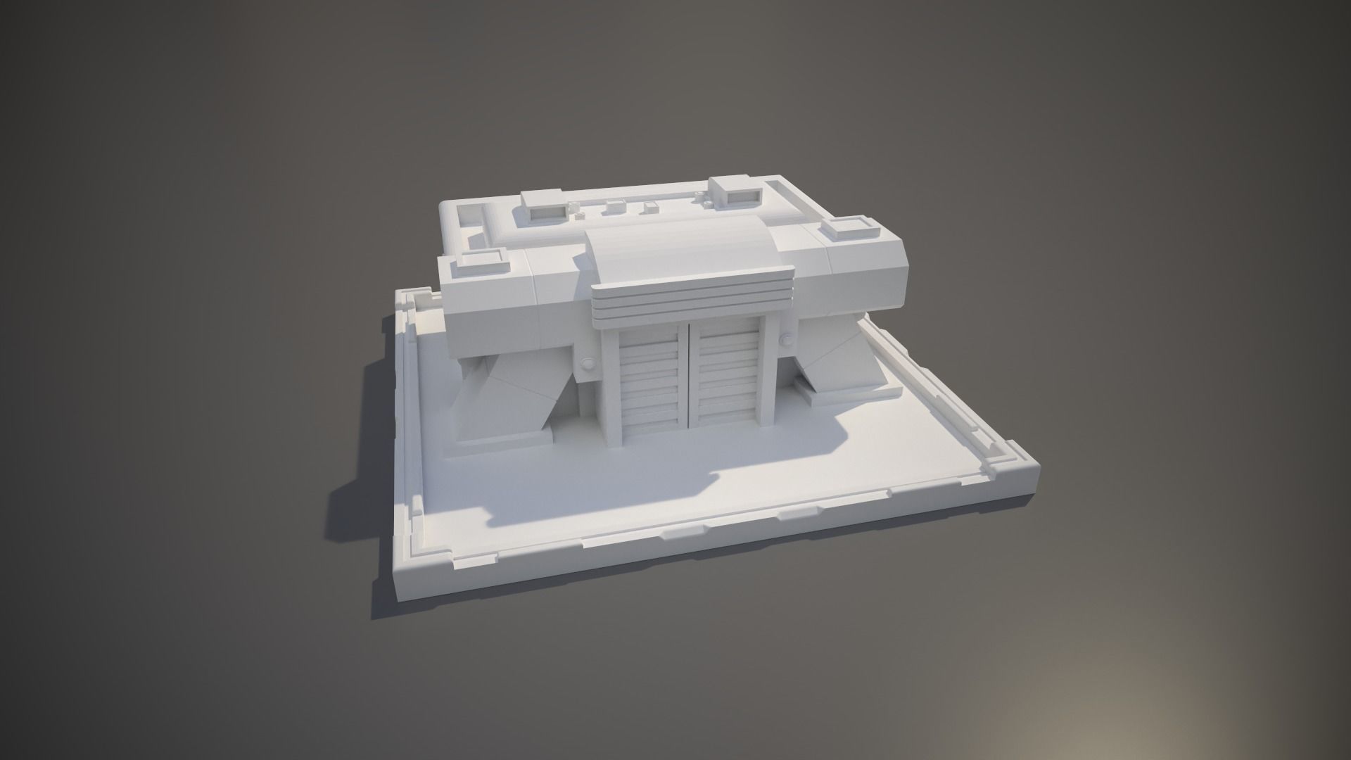 Futuristic Base Building 3D model 3D printable | CGTrader
