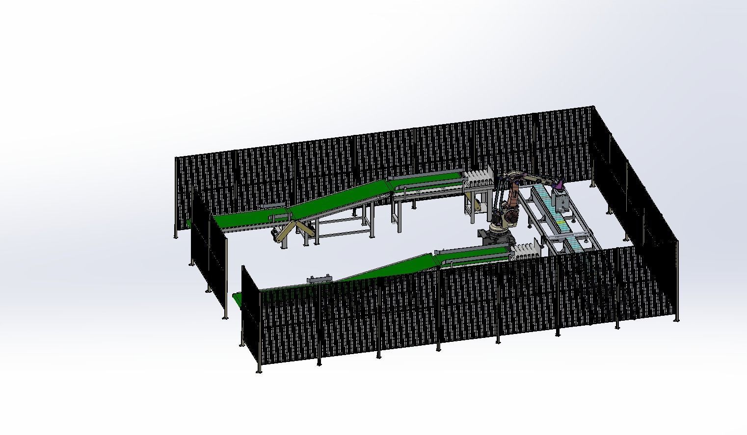 Mechanical hand material production line 3D model | CGTrader