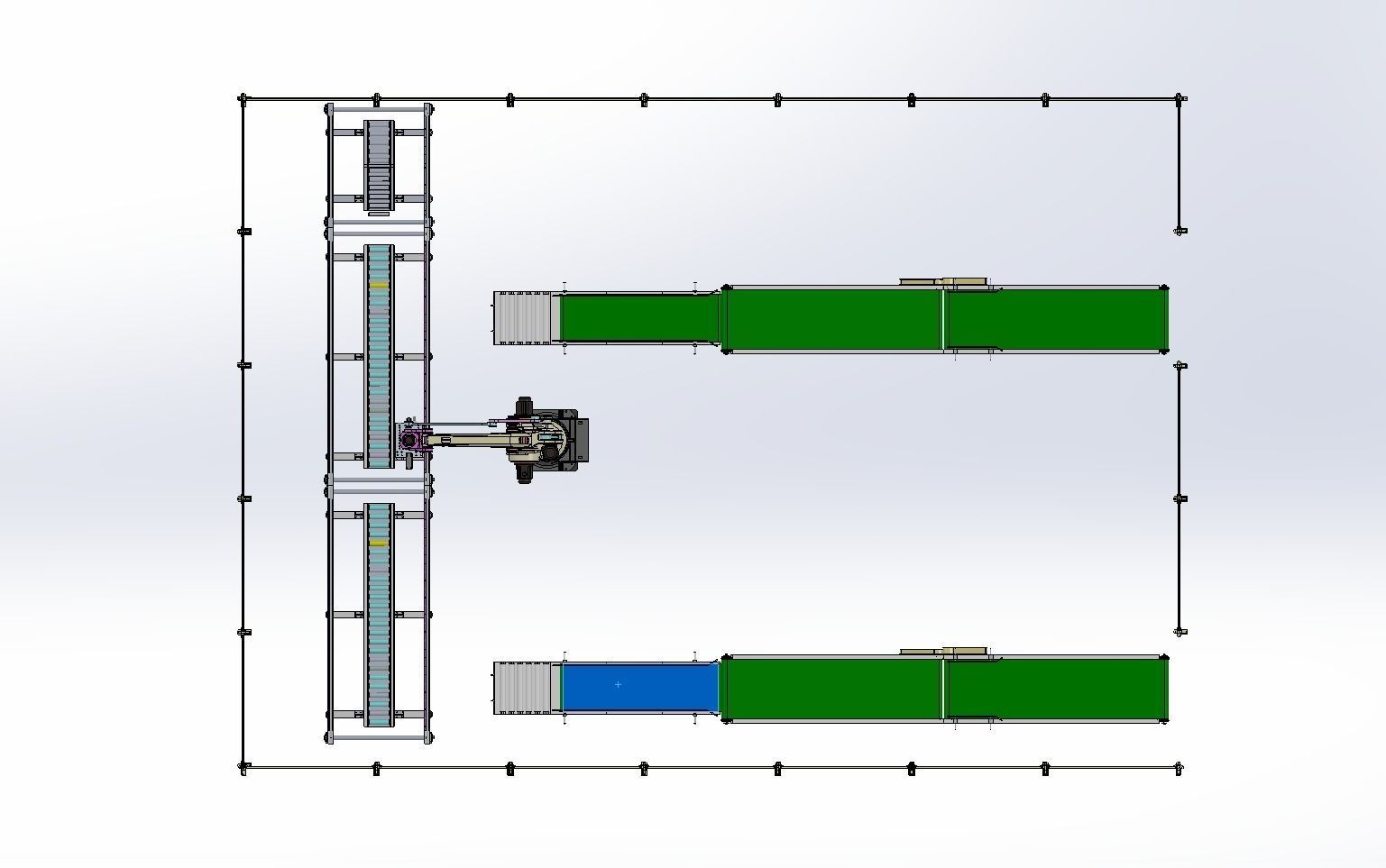 Mechanical hand material production line 3D model | CGTrader