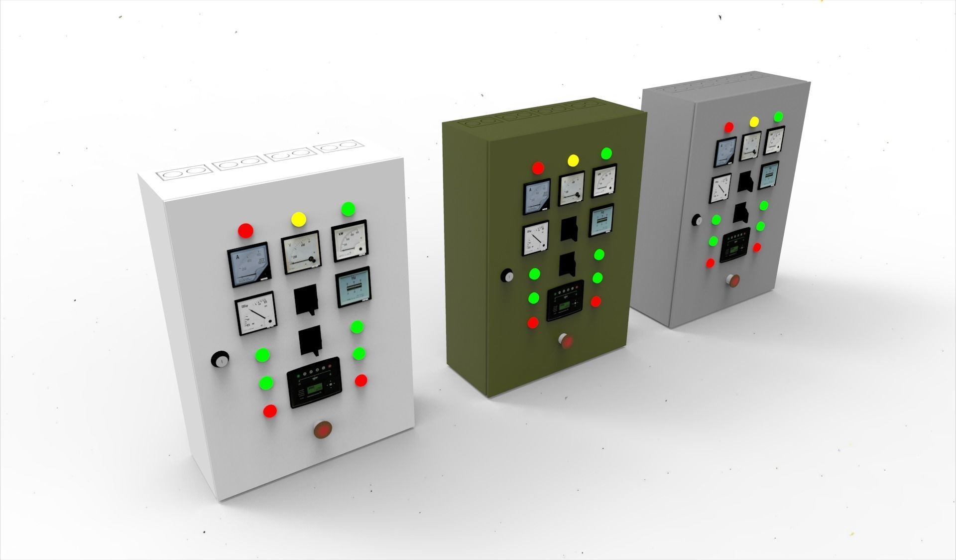 panel switch box 3D model | CGTrader