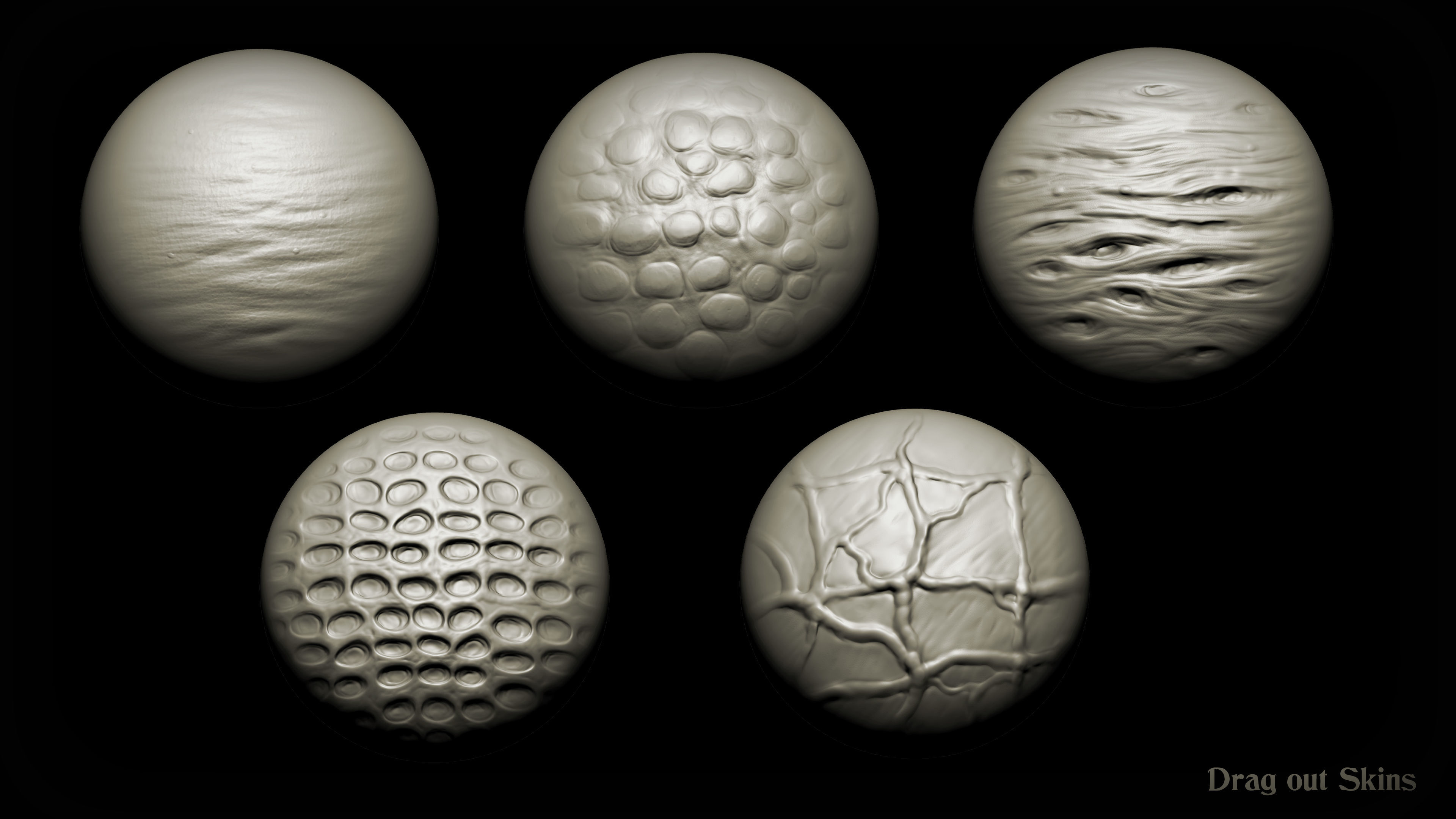 Zbrush and Blender - Cthulhu Creature 45 Brushes Pack Texture | CGTrader