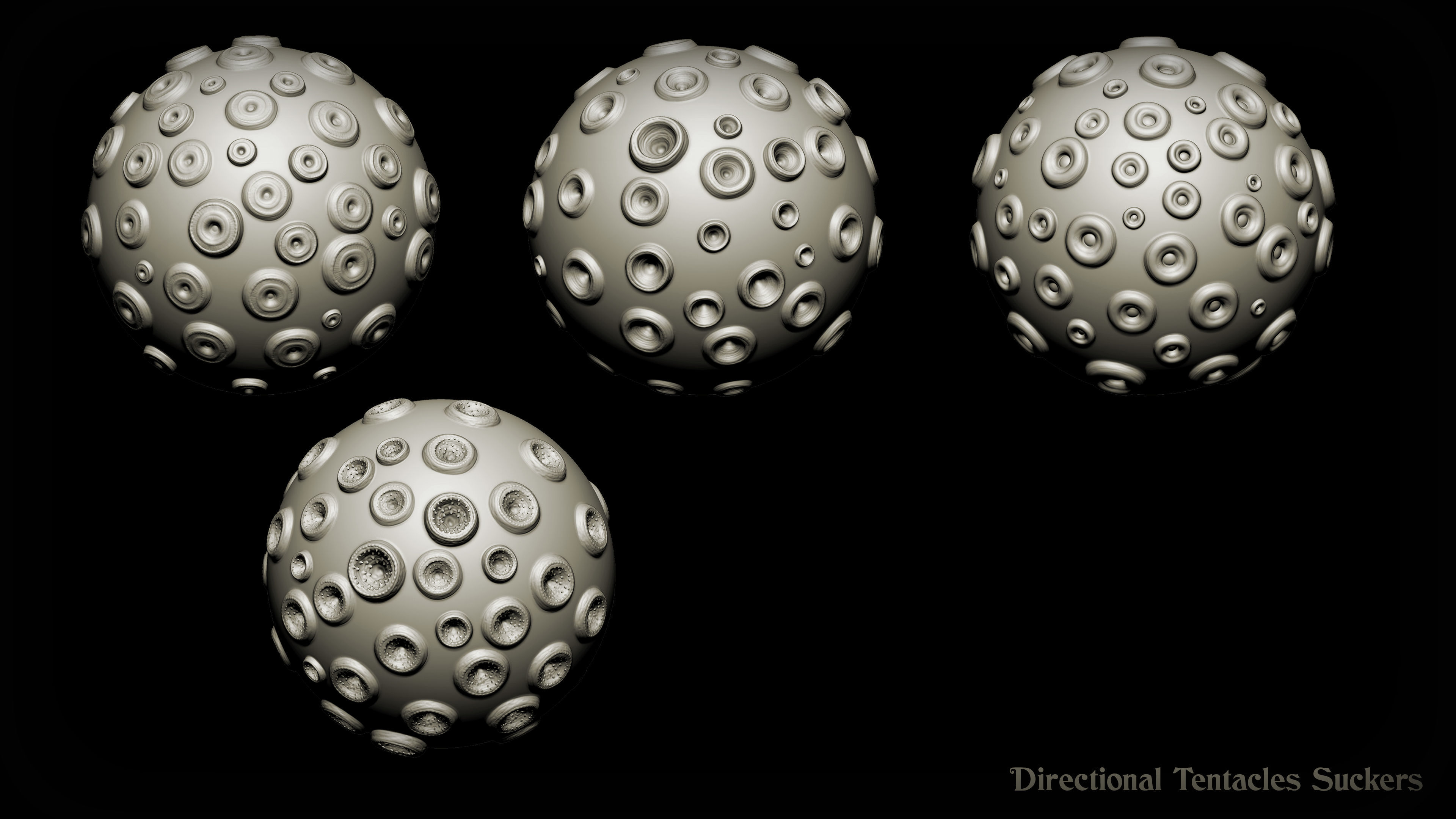 Zbrush and Blender - Cthulhu Creature 45 Brushes Pack Texture | CGTrader