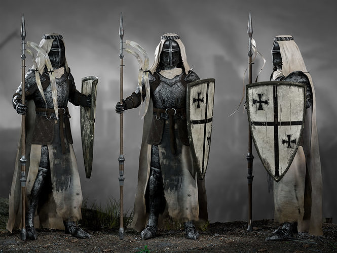 3D model Teutonic Knight VR / AR / low-poly | CGTrader