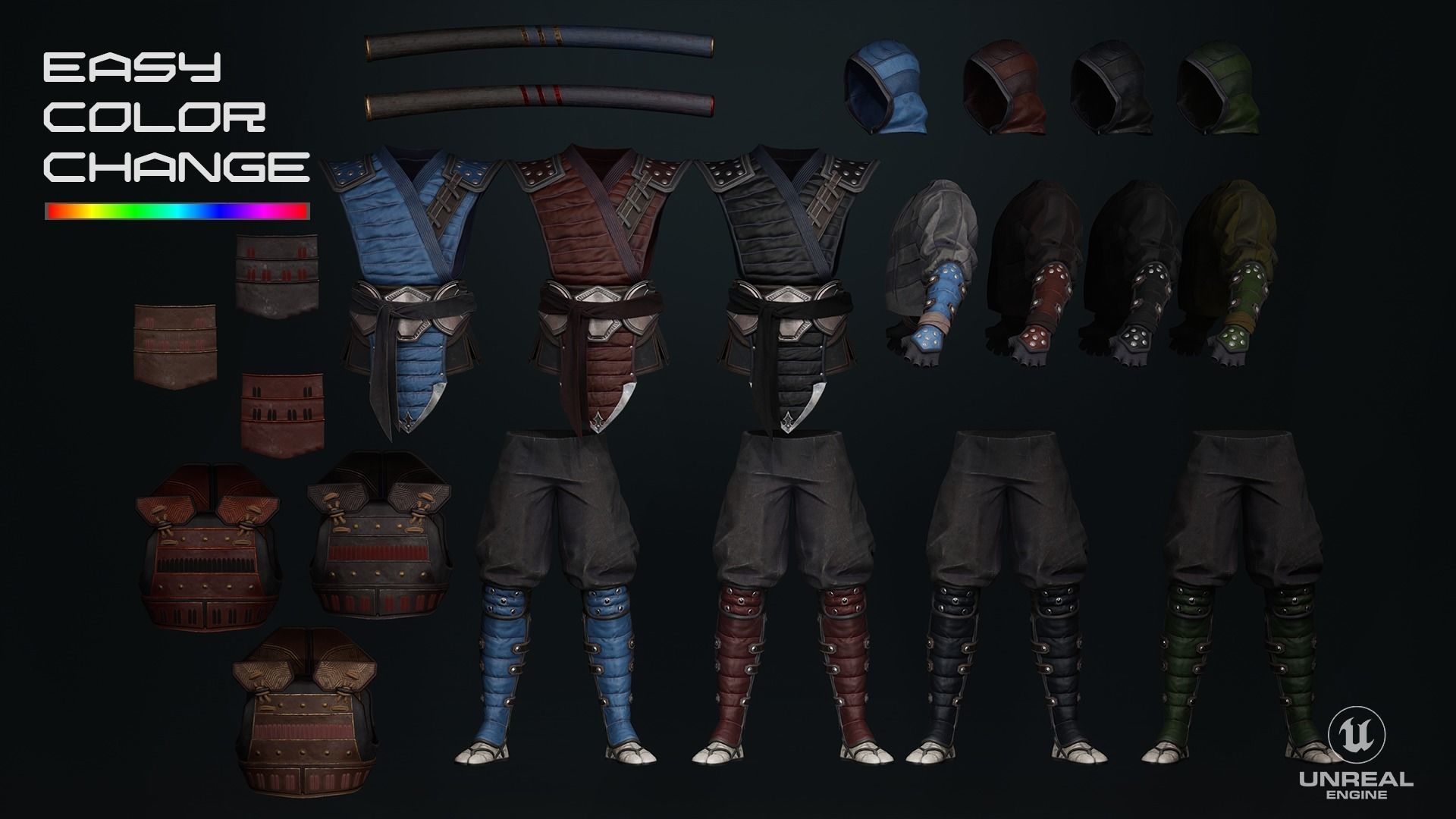 3D model Ninja Samurai VR / AR / low-poly | CGTrader