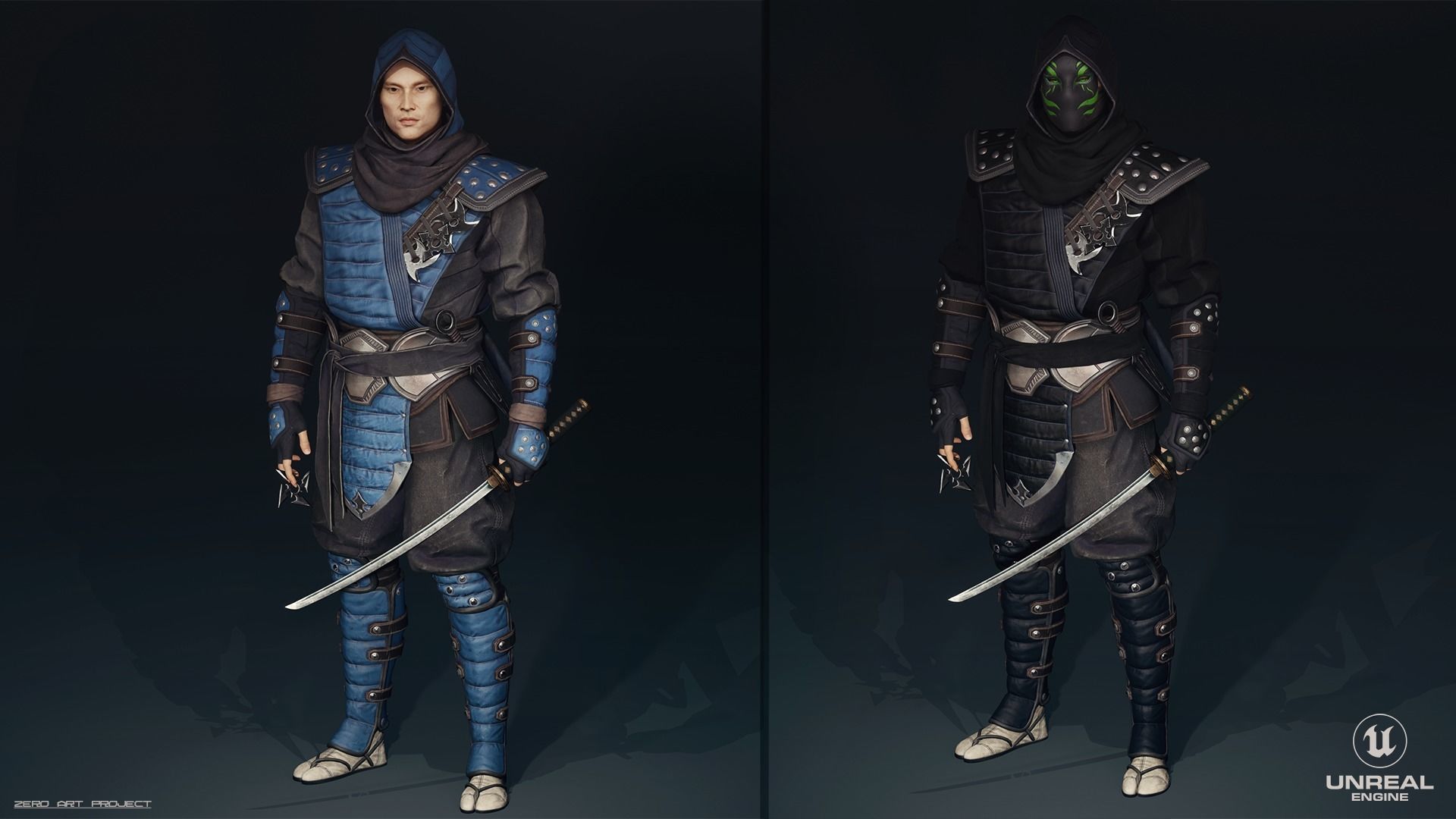 3D model Ninja Samurai VR / AR / low-poly | CGTrader