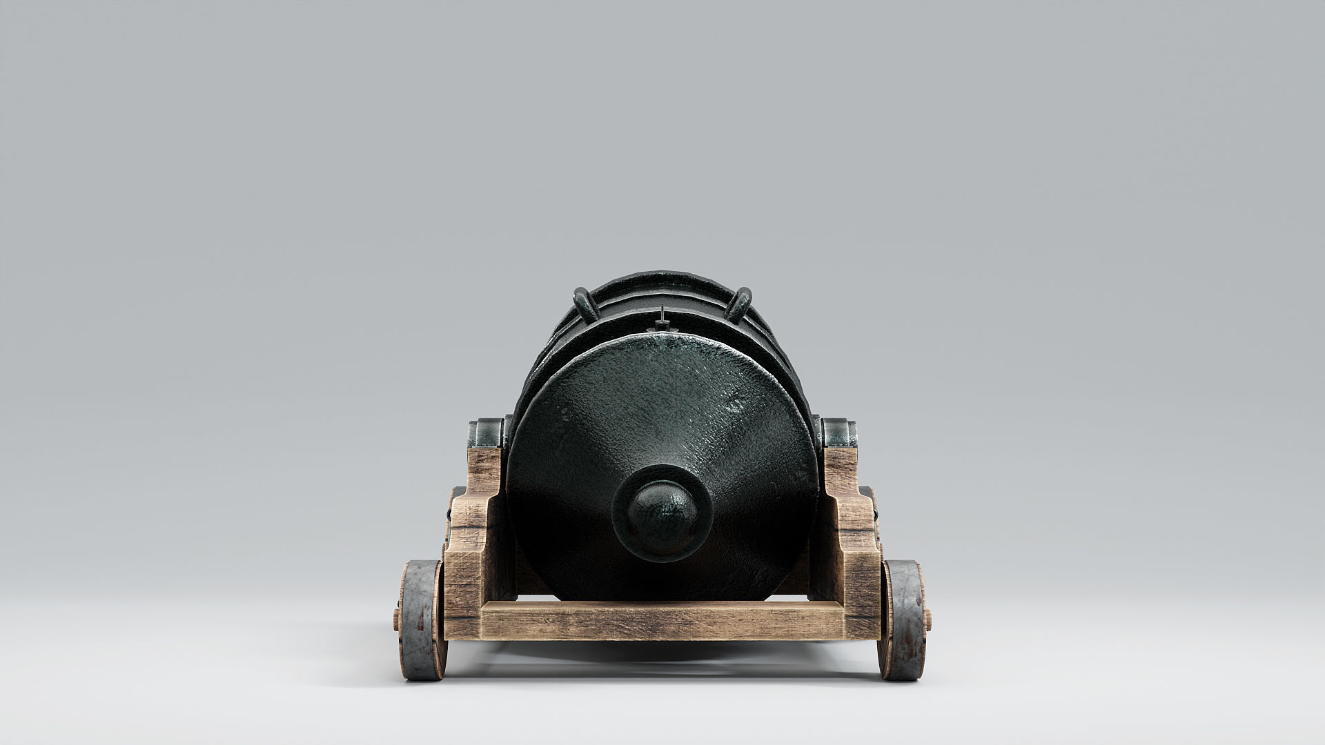 Big Little Cannon - bombard type 3D model | CGTrader