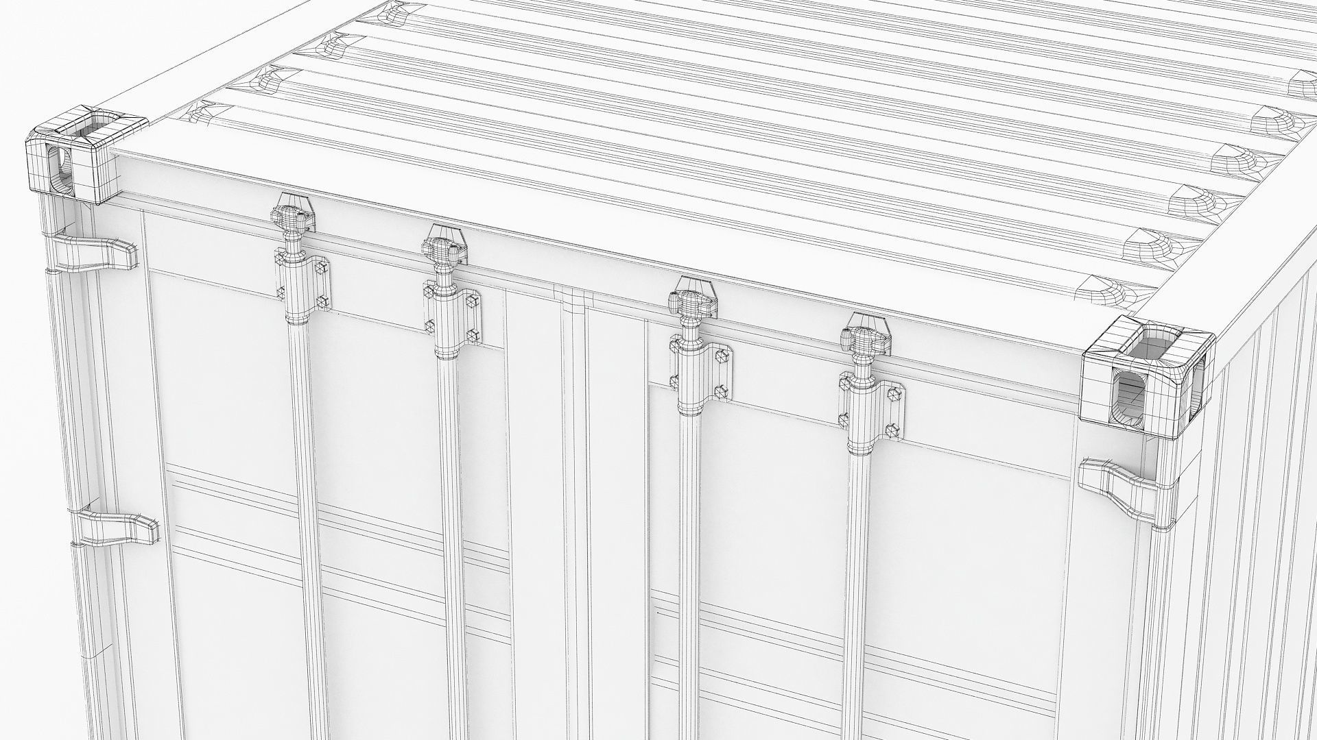 20ft Military Container Khaki 3D model | CGTrader