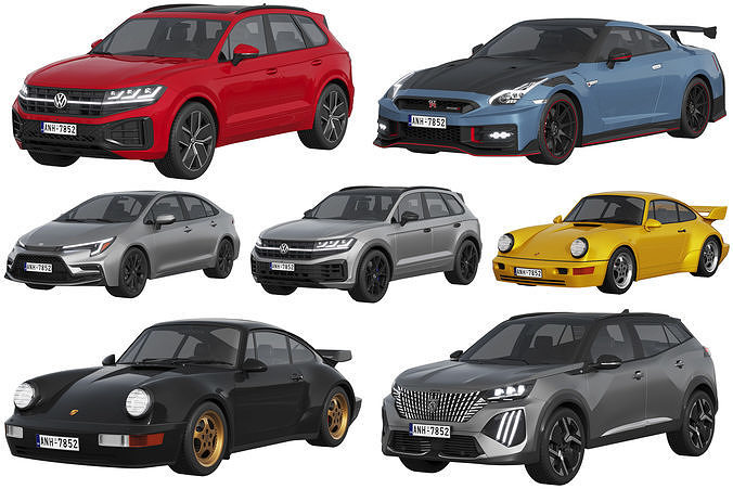 HQ cars collection 39 | CGTrader