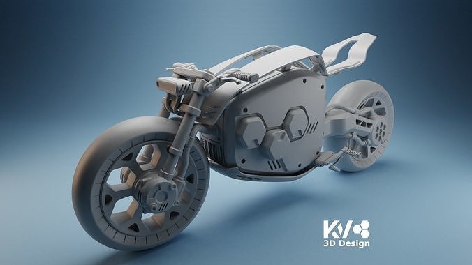 KV-Motorbike-003 3D model 3D printable | CGTrader