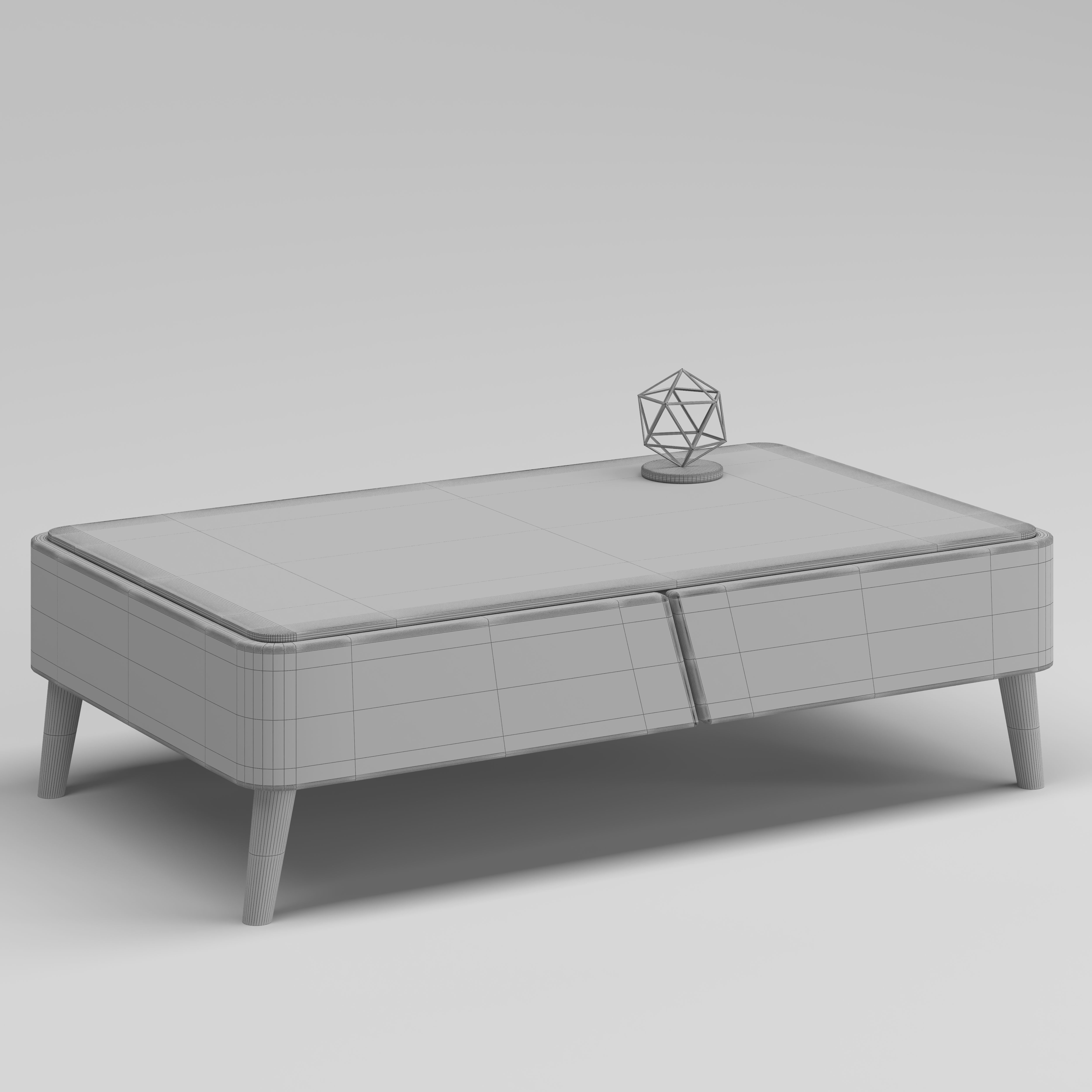 Modern Center Table 3D model rigged | CGTrader