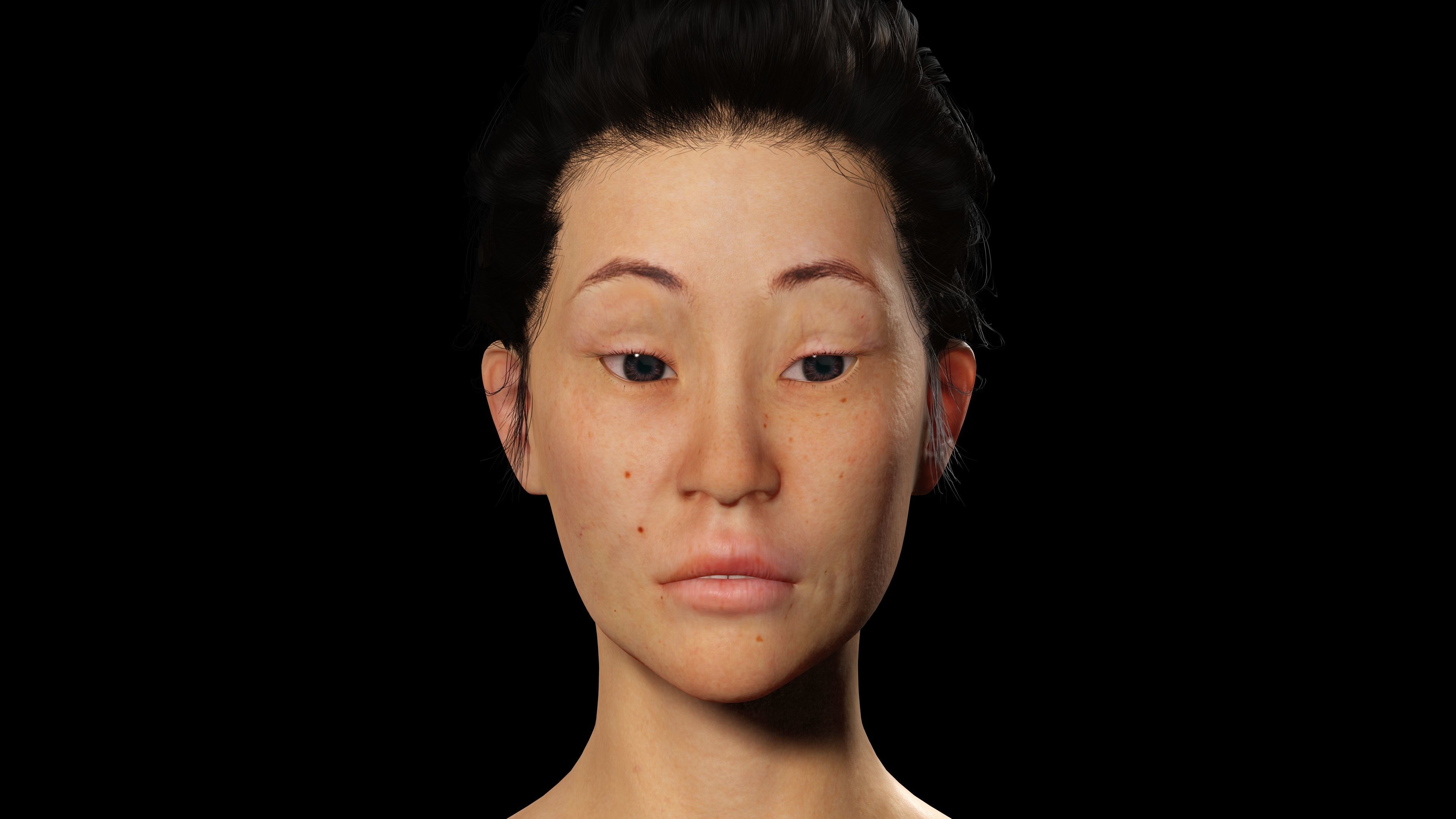 3D model Ayame - The Unyielding Samurai VR / AR / low-poly | CGTrader