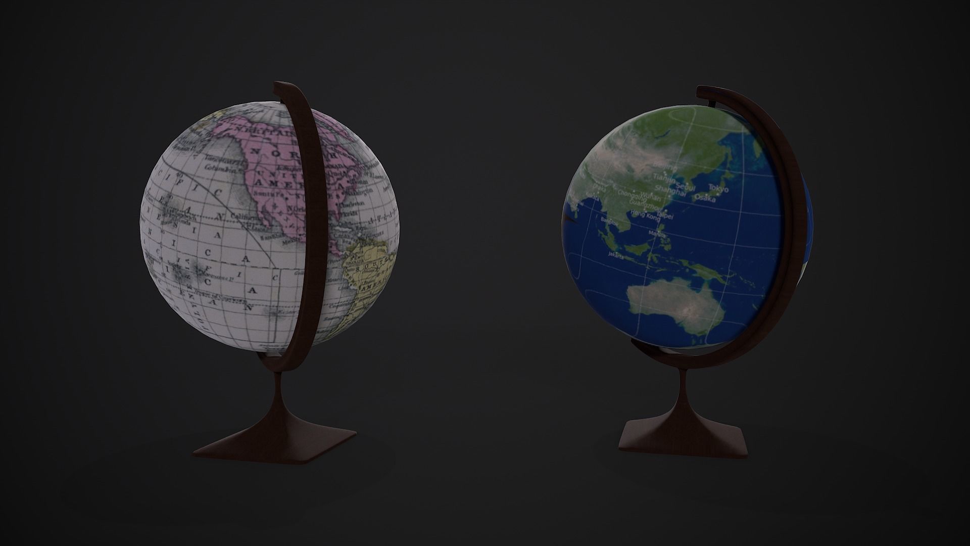 Globes 3D model | CGTrader