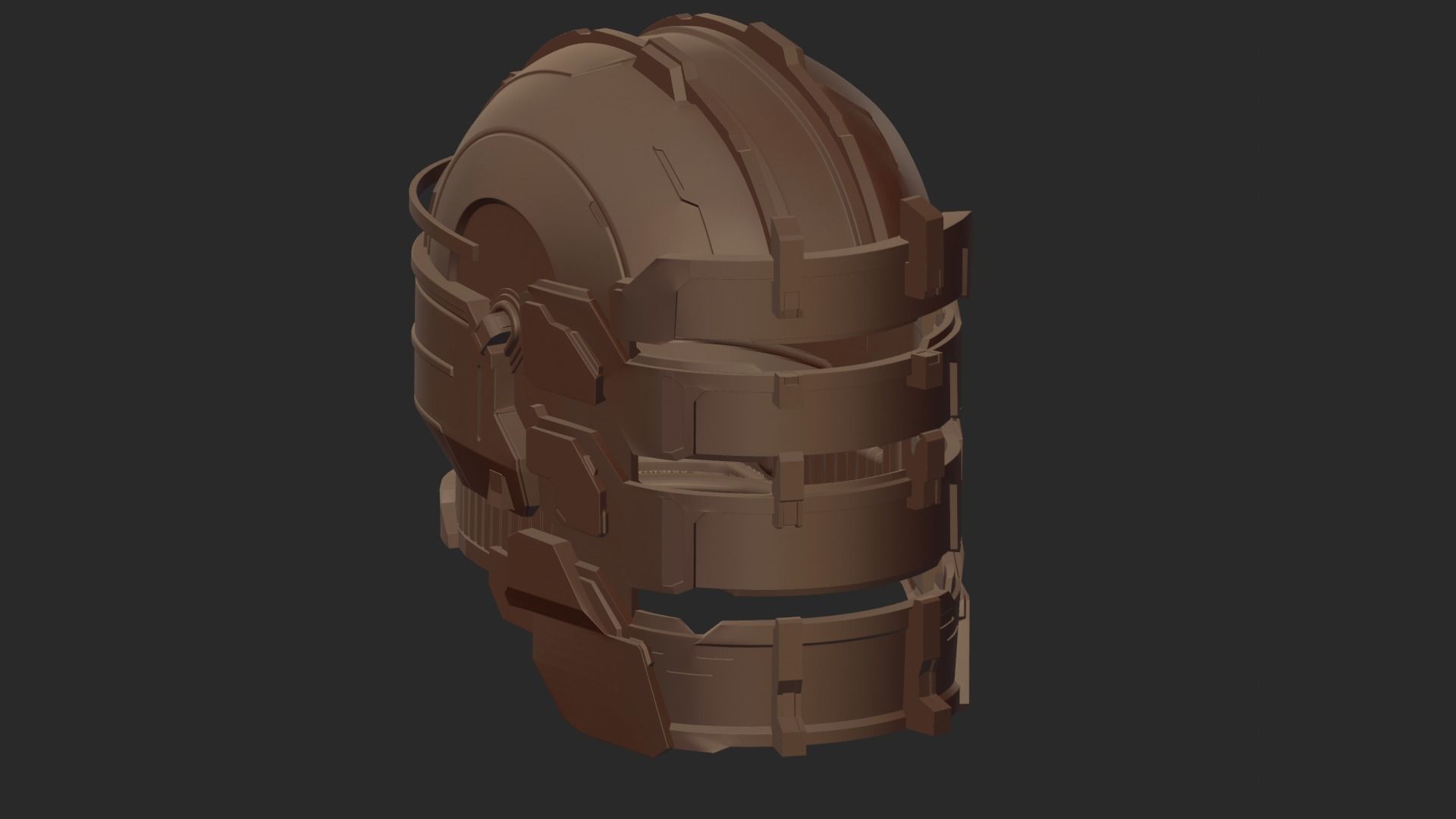 DEAD SPACE HELMET PRINTABLE VERSION STL 3D model 3D printable | CGTrader