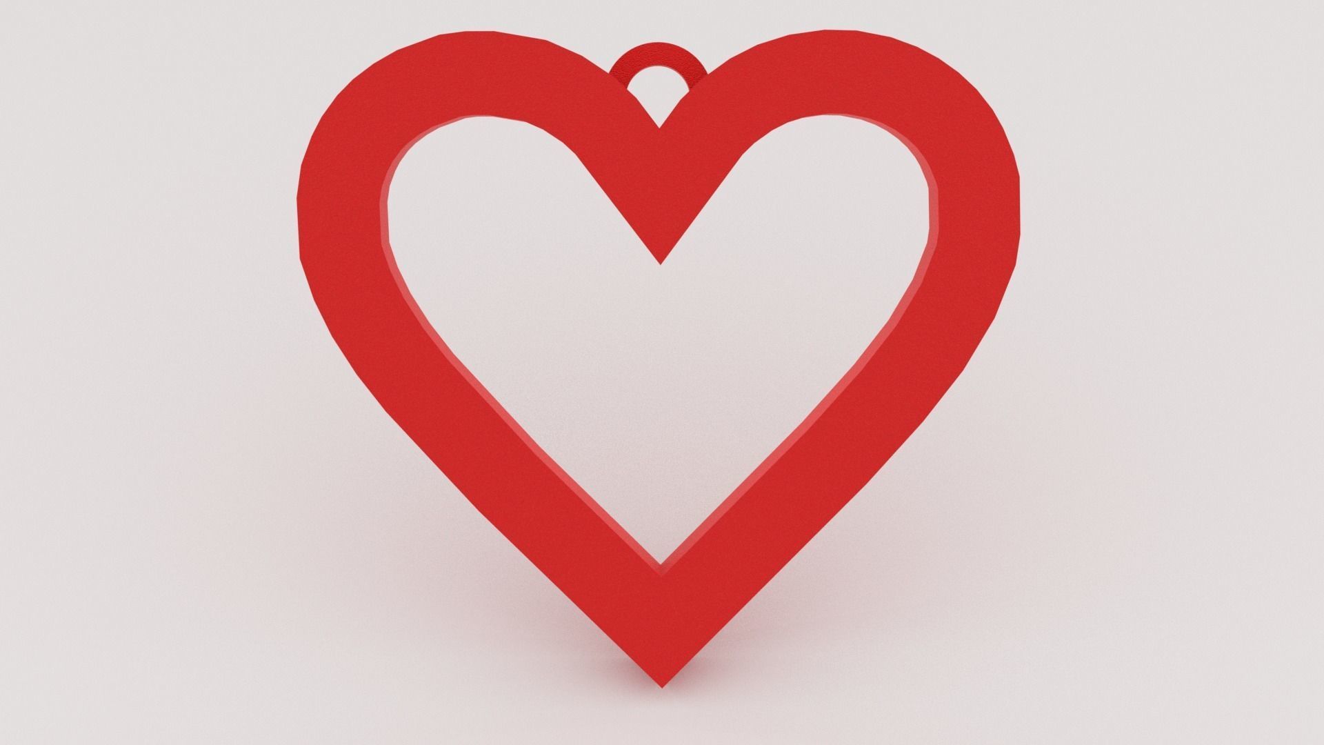 Heart Keychain - 3D Printed Symbol of Love 3D model 3D printable | CGTrader