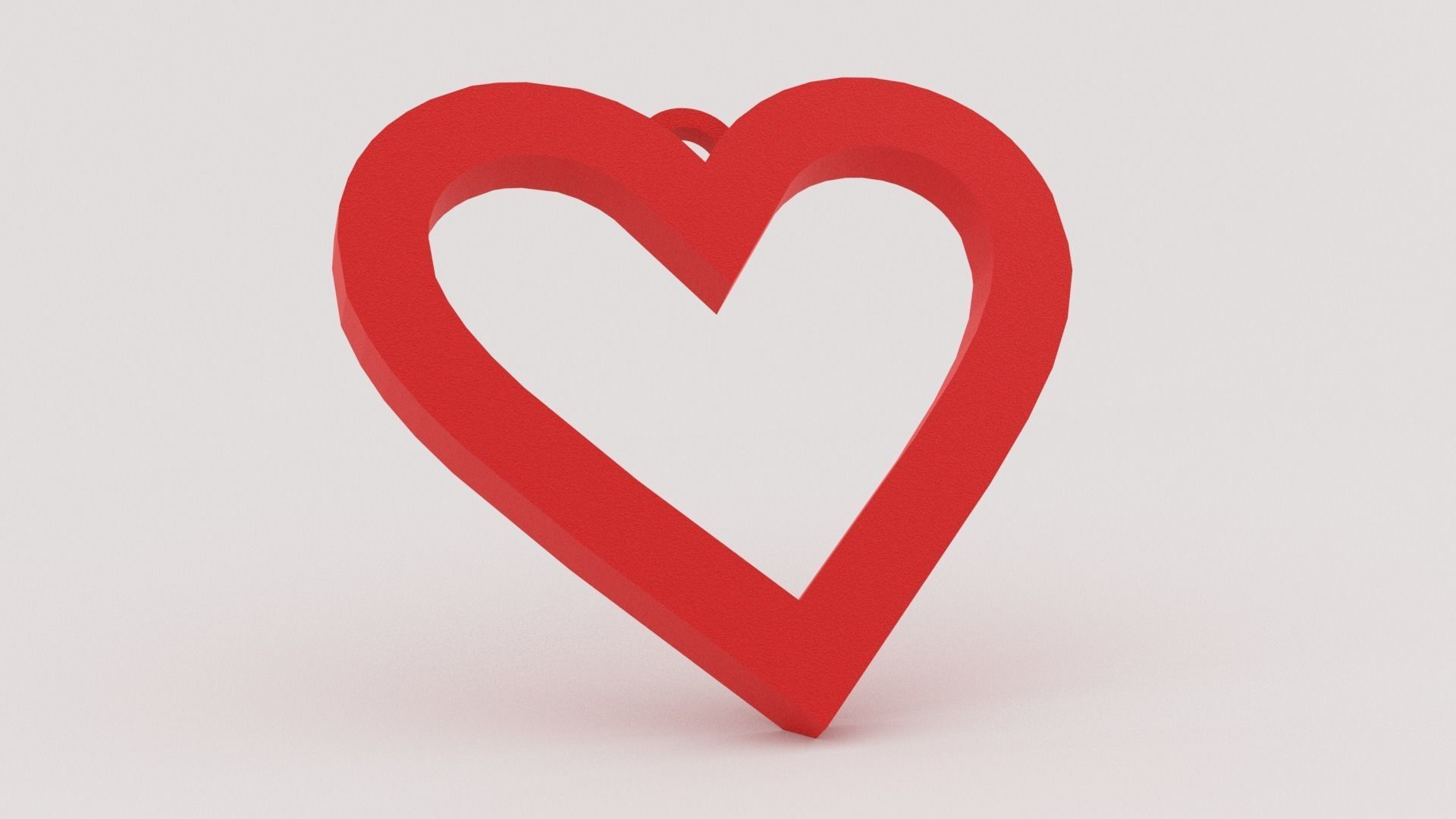 Heart Keychain - 3D Printed Symbol of Love 3D model 3D printable | CGTrader