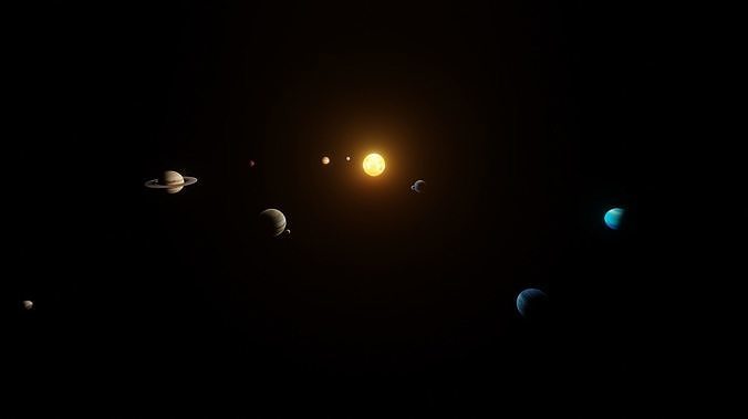 solar system 3D model | CGTrader