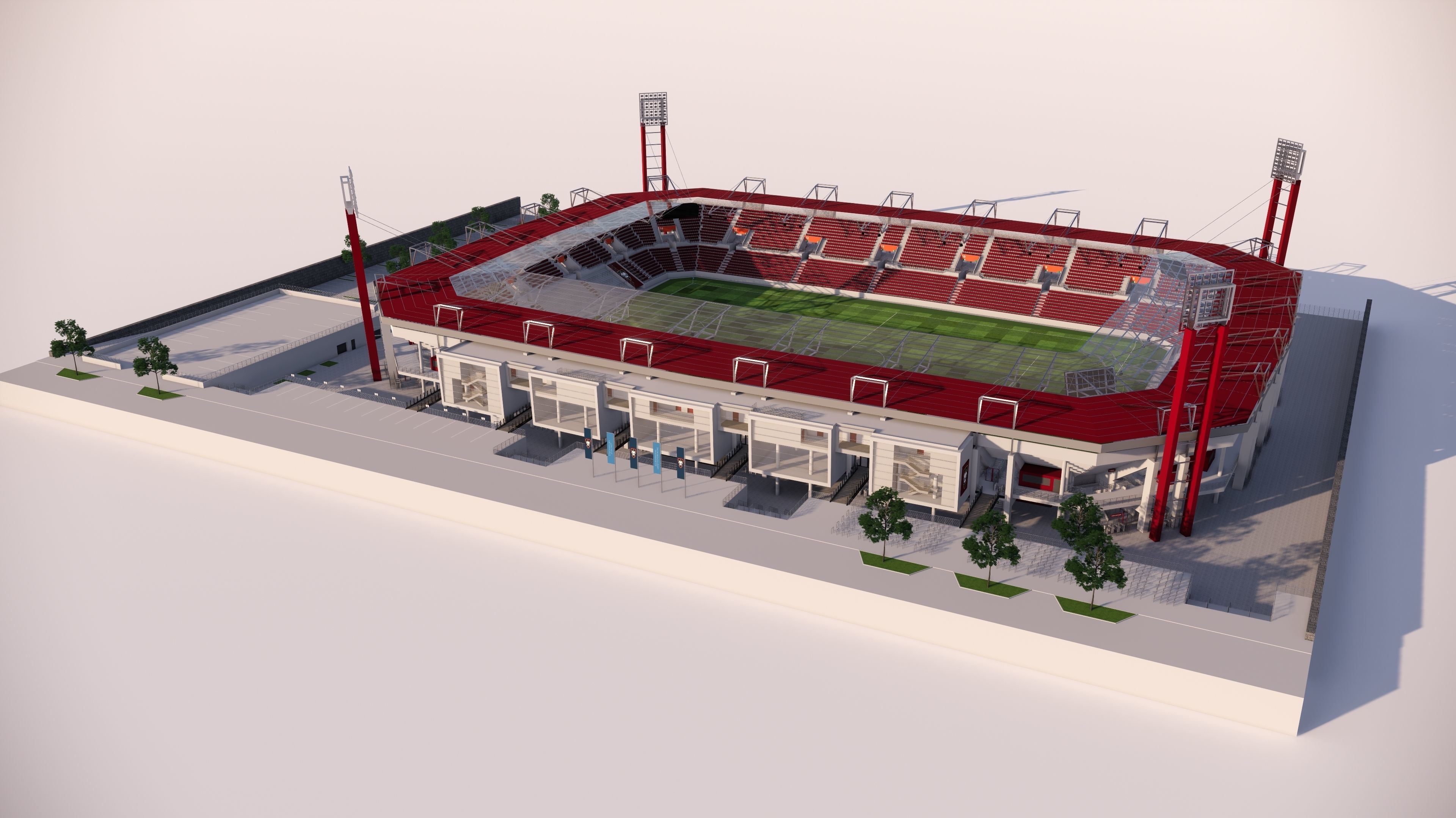 Stadium Sketchup Enscape 3D model | CGTrader