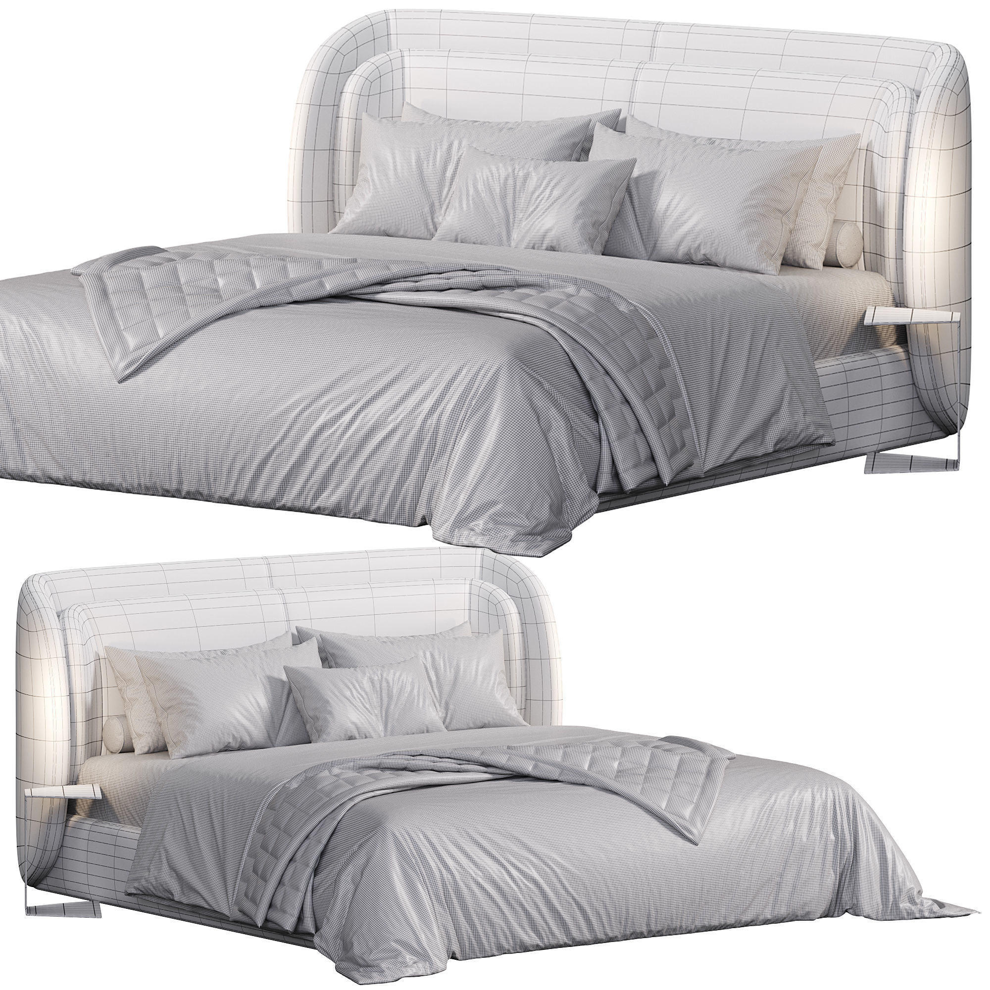 Nora bed by Ana Roque 3D model | CGTrader