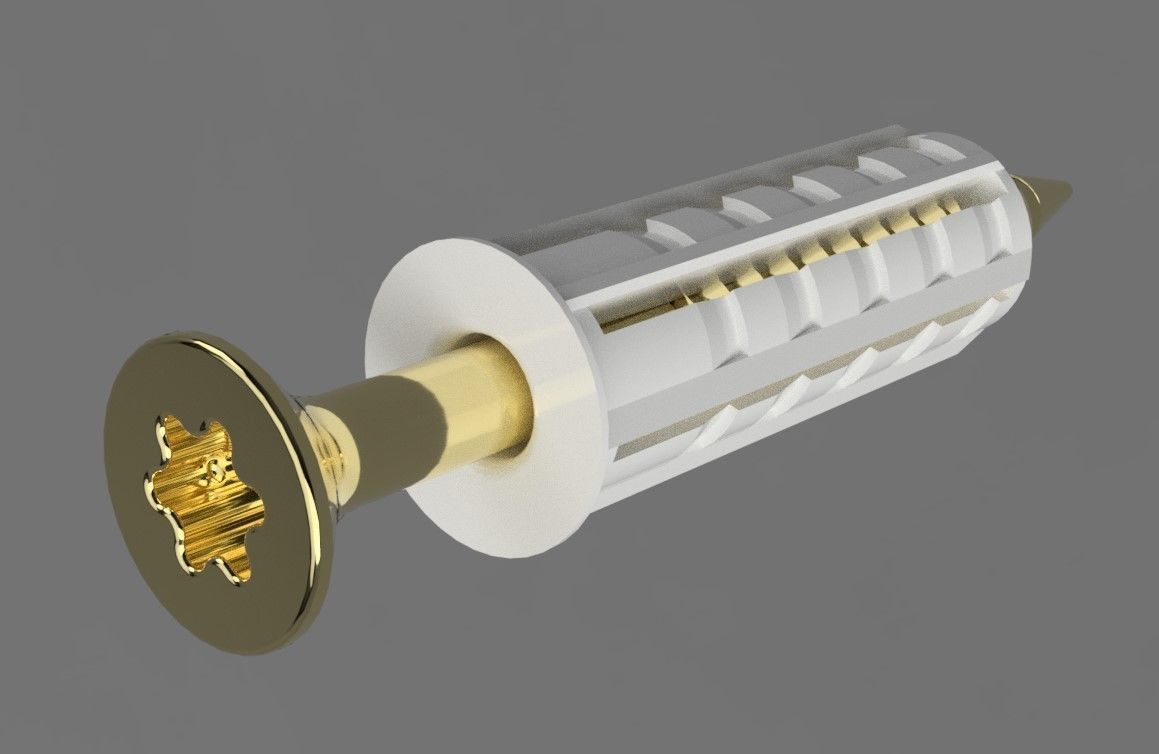 Screw anchor dowel parametric incl Slicer Settings for Prusa 3D model ...