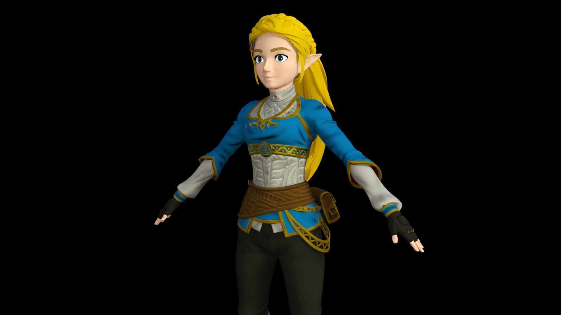 3D model Zeld BotW VR / AR / low-poly | CGTrader