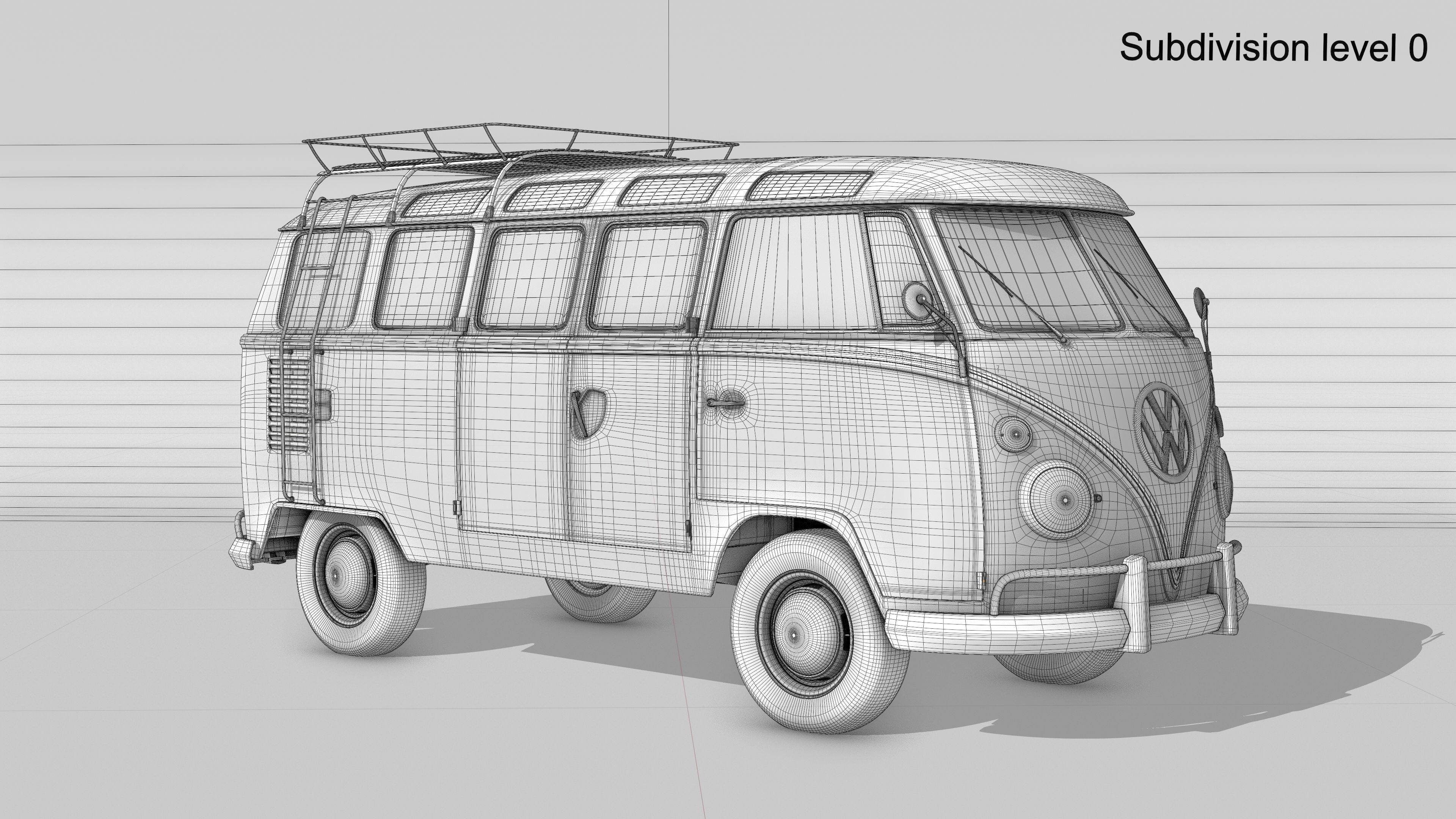 Volkswagen-T1 3D model | CGTrader