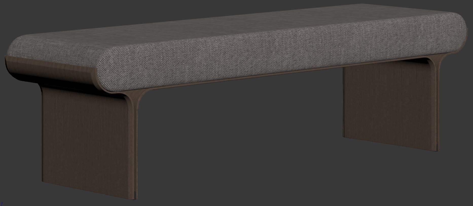 Stami Bench By Gallotti Radice 3D model | CGTrader