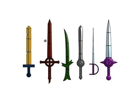 ADVENTURE TIME SWORDS 3D model 3D printable | CGTrader