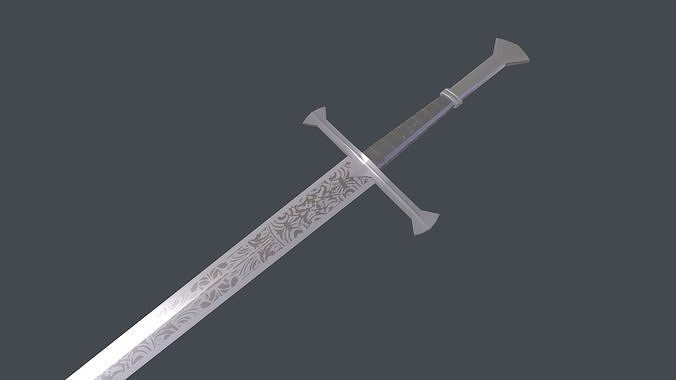 Bastard Sword 3D model | CGTrader