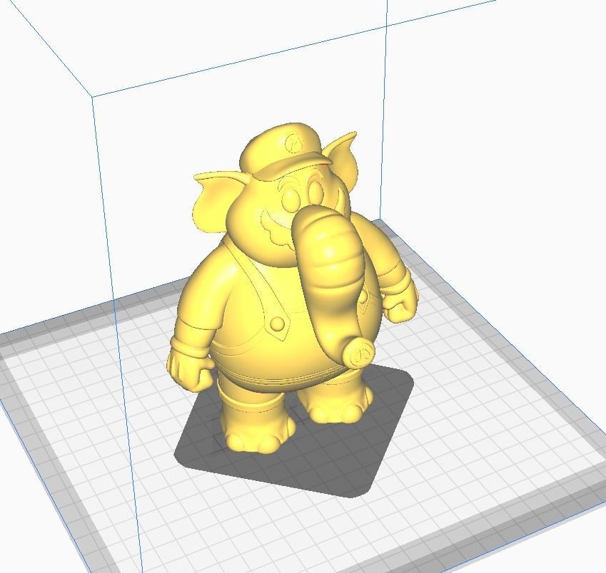 ELEPHANT SUPER MARIO FIGURE - SUPER MARIO BROS WONDER 3D model 3D ...
