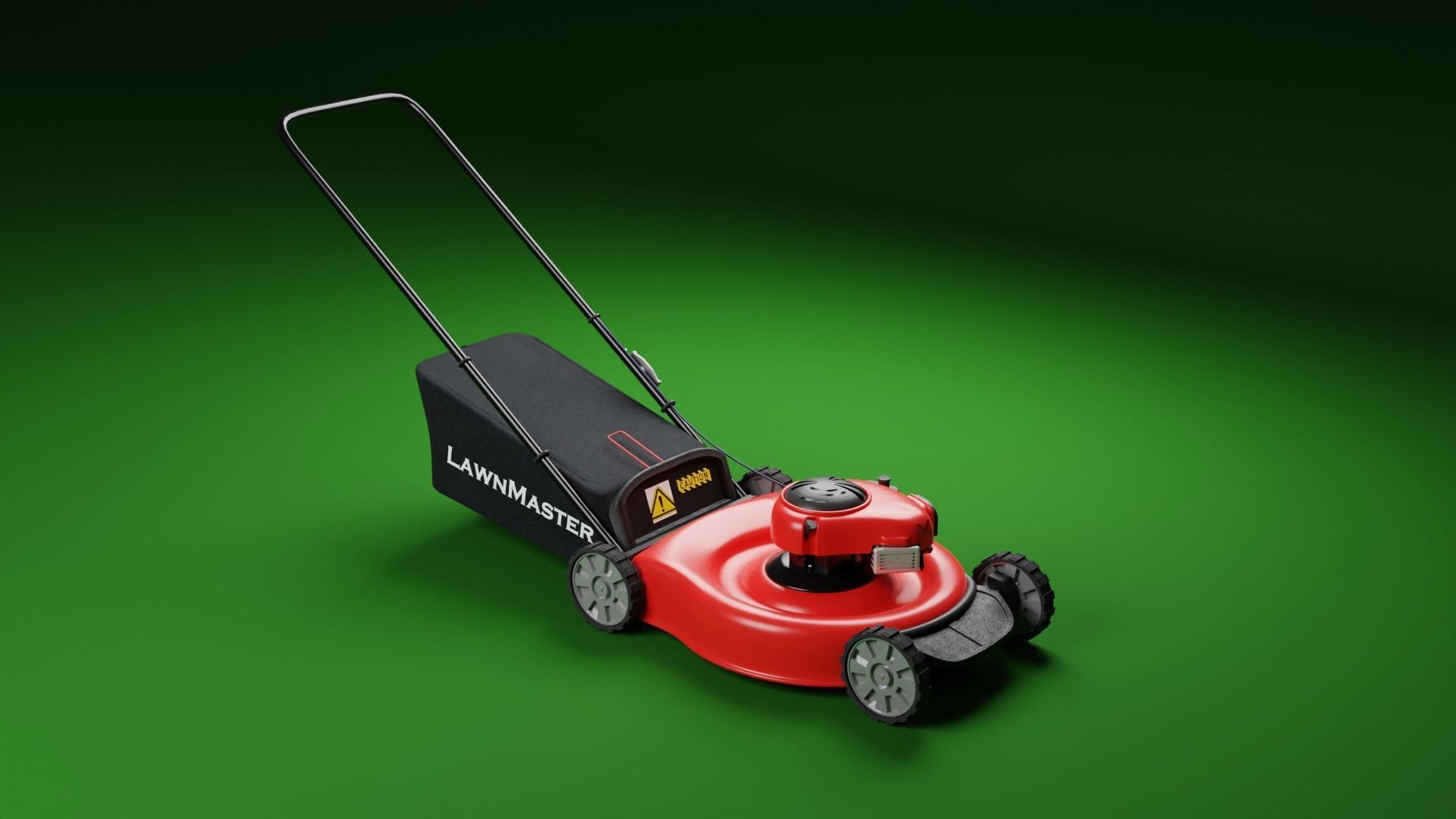 Push Lawn Mower free 3D model | CGTrader