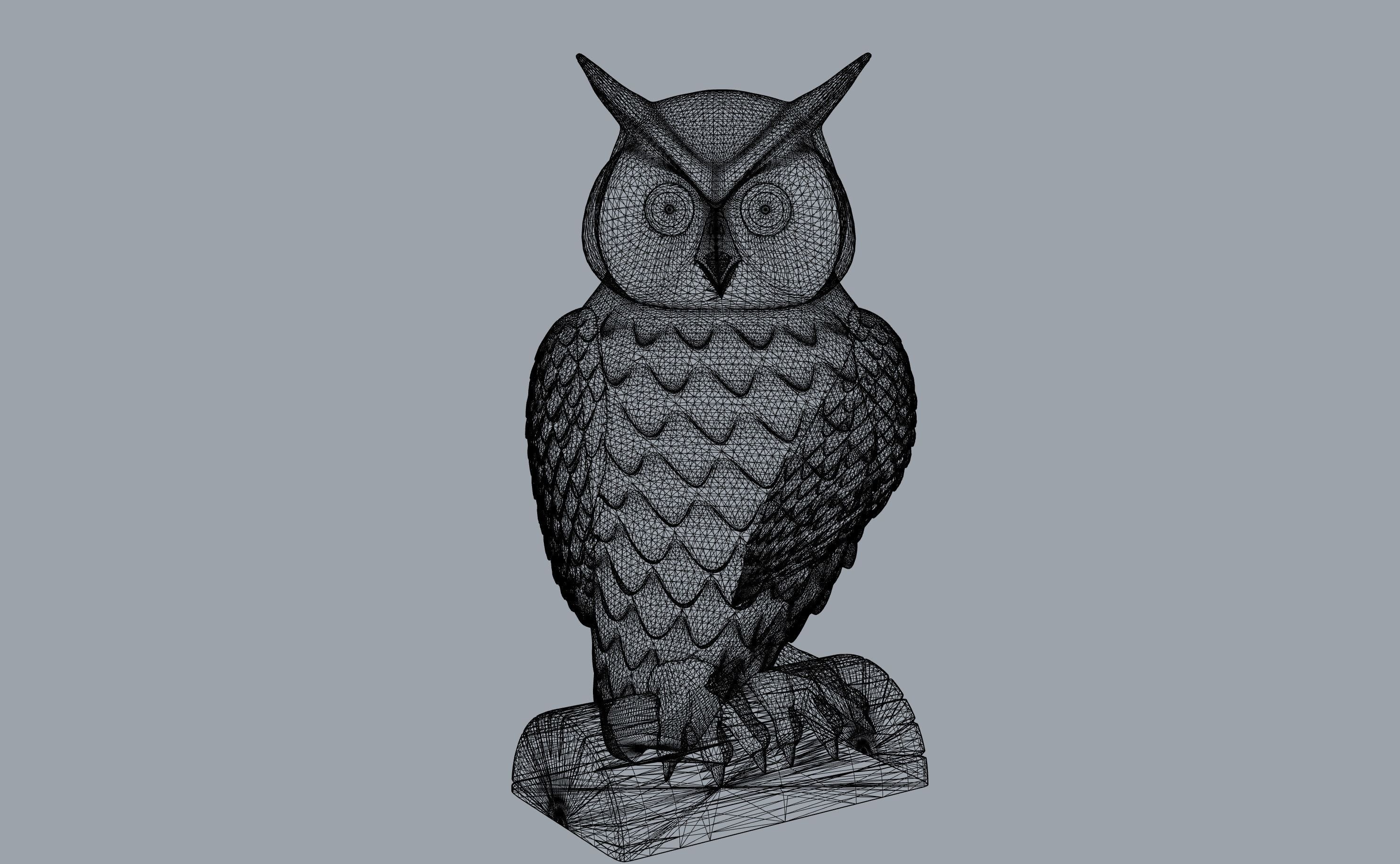Owl 3d print 3D model 3D printable | CGTrader